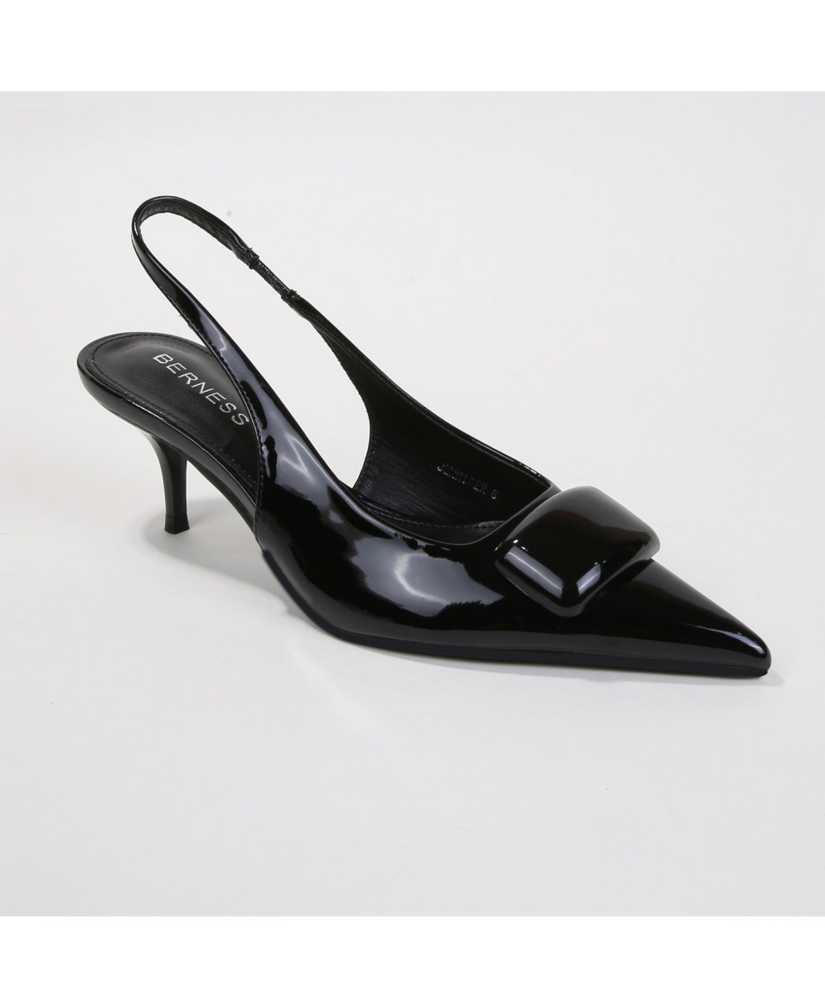 Click here for Berness Womens Jennifer Patent Slingback Kitten He... prices