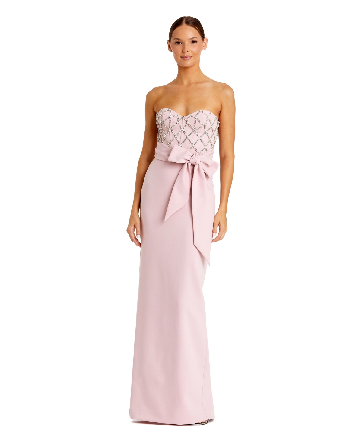 Click here for Mac Duggal Womens Strapless Embellished Crepe Gown... prices