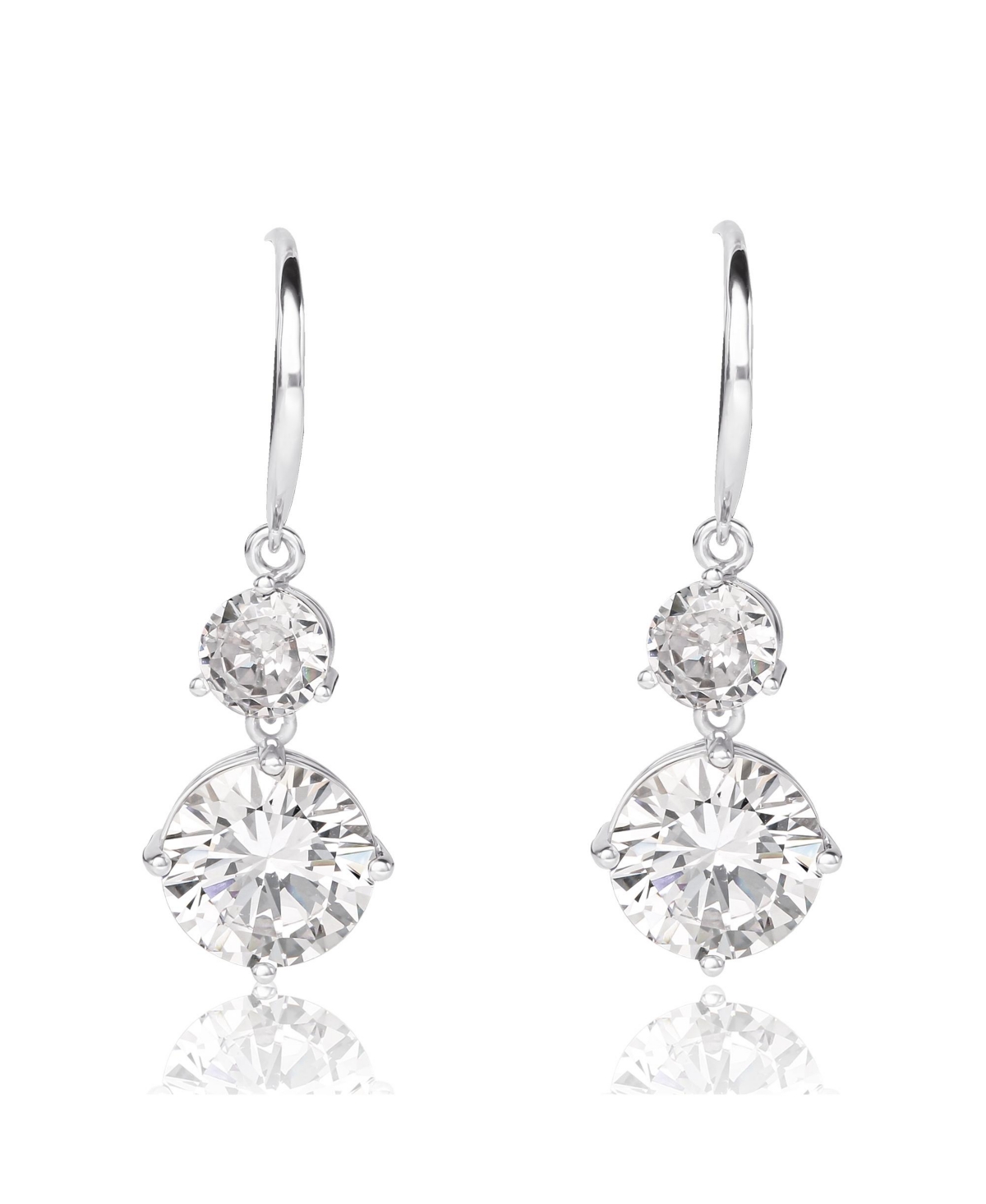 Click here for BCBGeneration Two Stone Cubic Zirconia Drop Earrin... prices