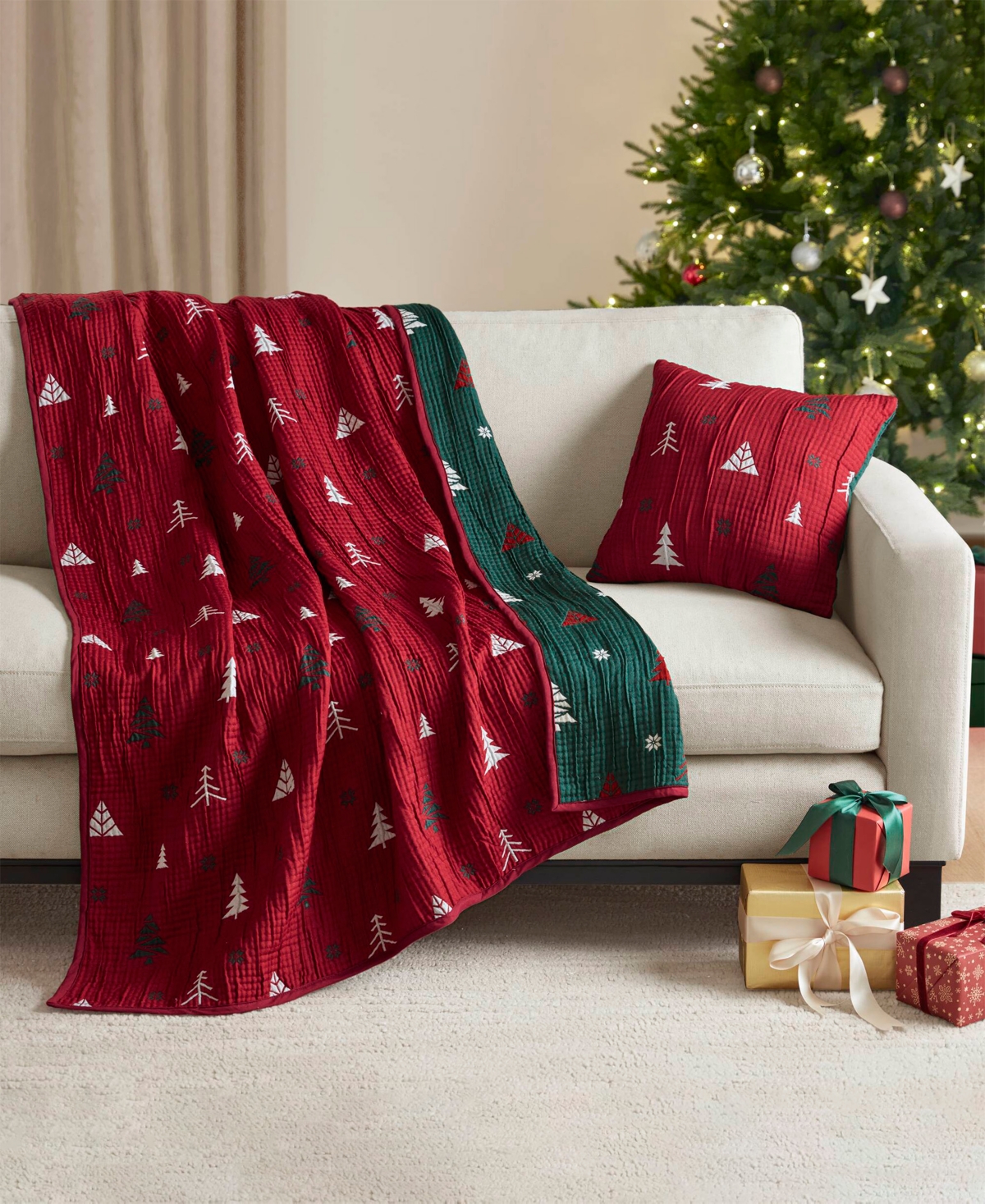 Click here for Madison Park Winter Reversible Cozy Throw Set  50... prices