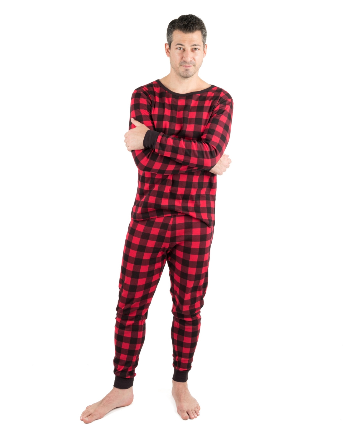 Click here for Leveret Big & Tall Men s Two Piece Cotton Plaid Ho... prices