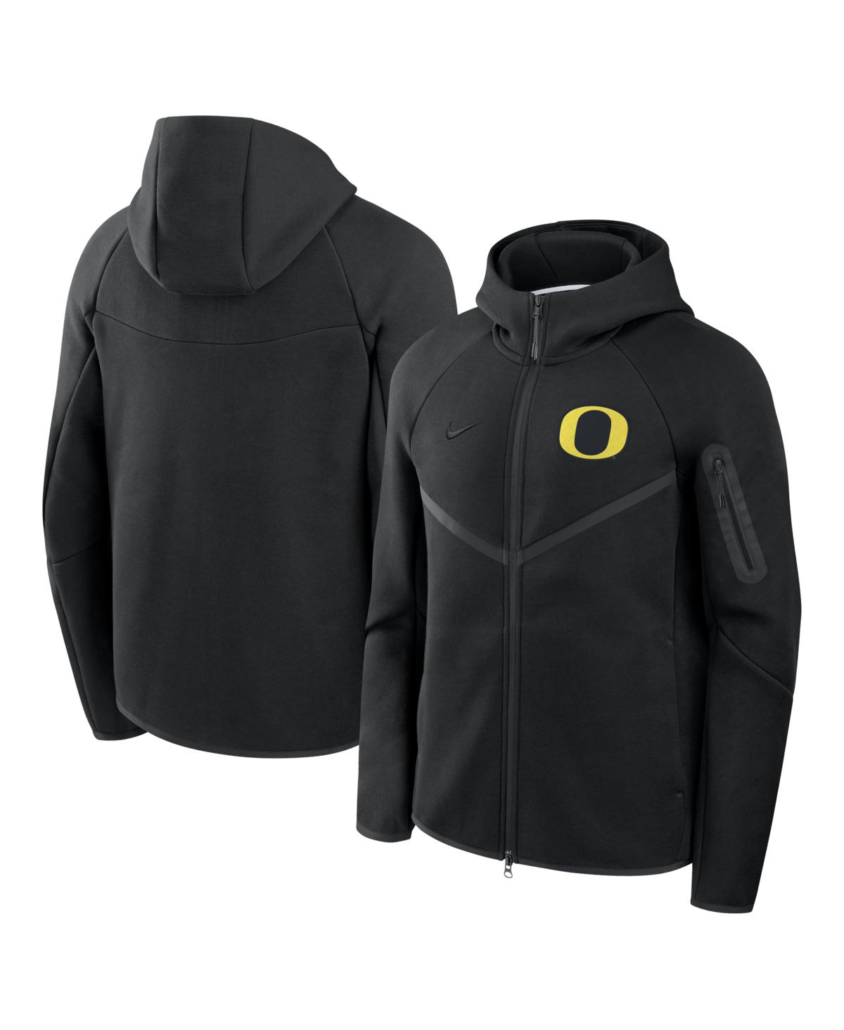 Click here for Nike Mens Black Oregon Ducks Tech Fleece Full-Zip... prices