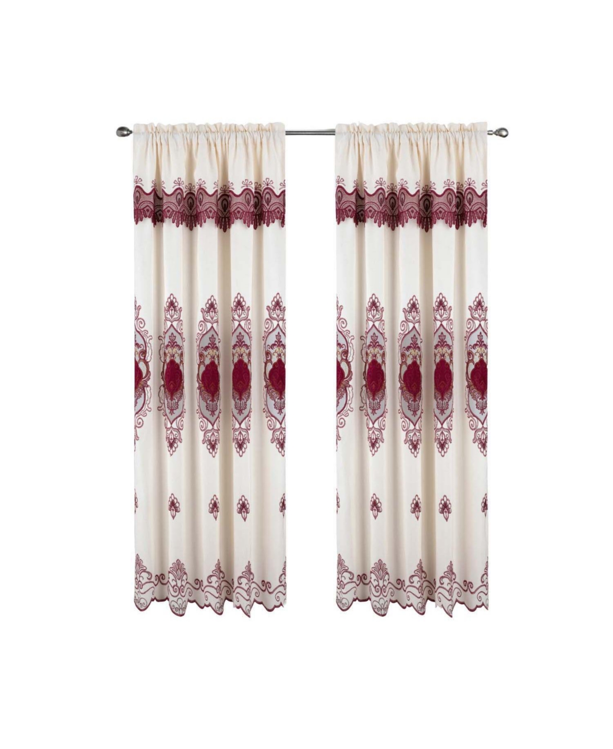 Click here for Rt Designer Collection Betsy Macrame Rod Pocket Cu... prices