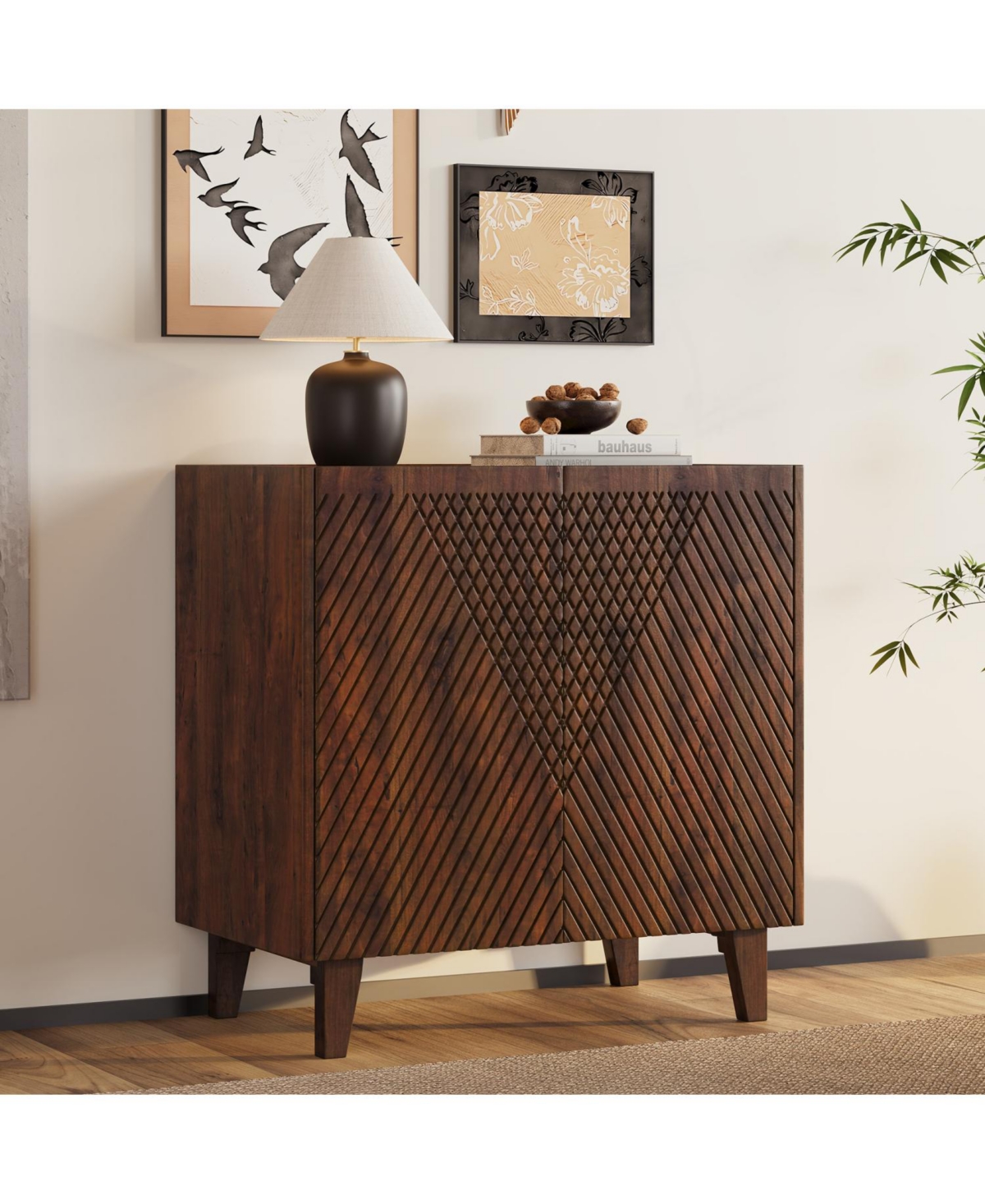 Click here for Streamdale Furniture Rustic Mango Wood Fluted Acce... prices