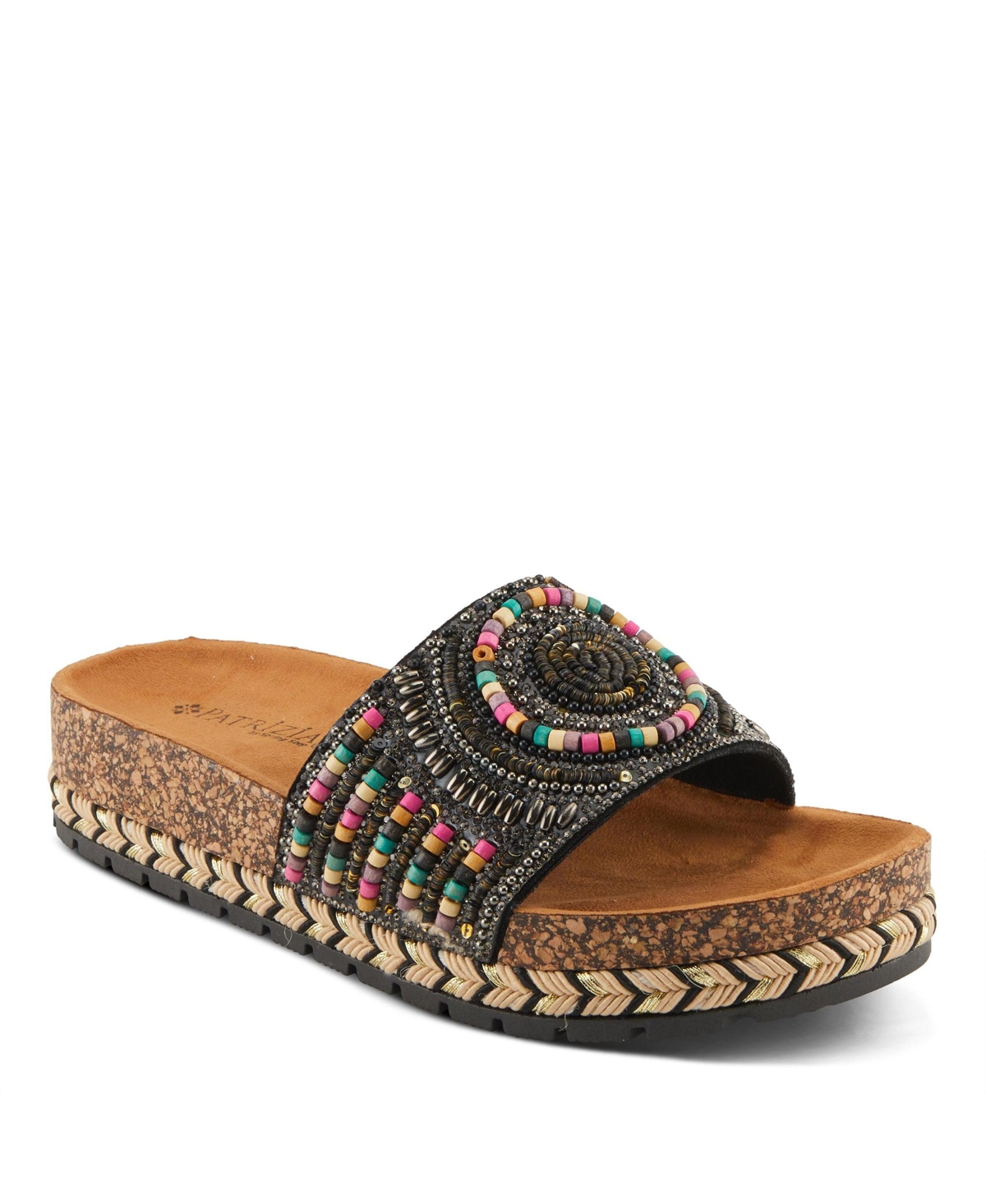 Click here for Patrizia Womens Swirla Multicolor Beaded Slide Cor... prices