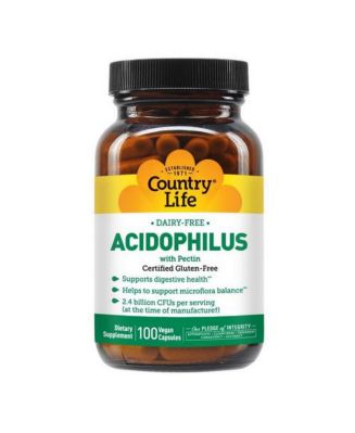 Country Life Acidophilus with Pectin Vegetarian ,100 Caps - Macy's