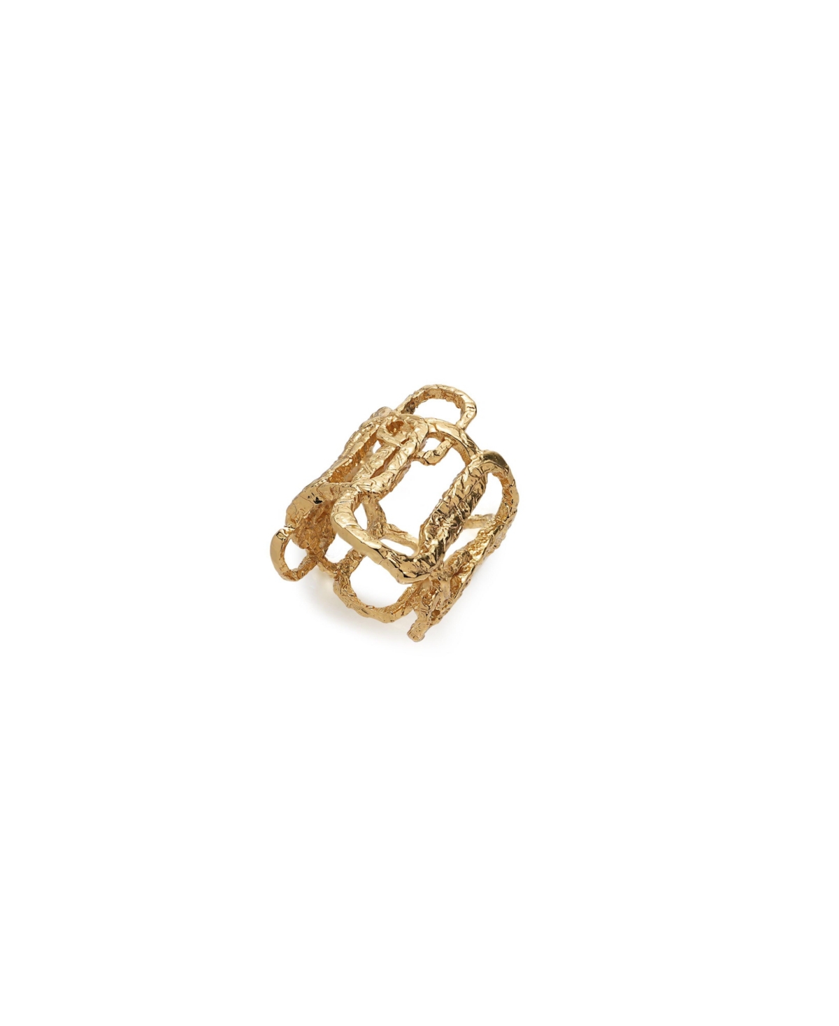 Click here for Retro Chic Roman Arc Golden Ring - Gold prices