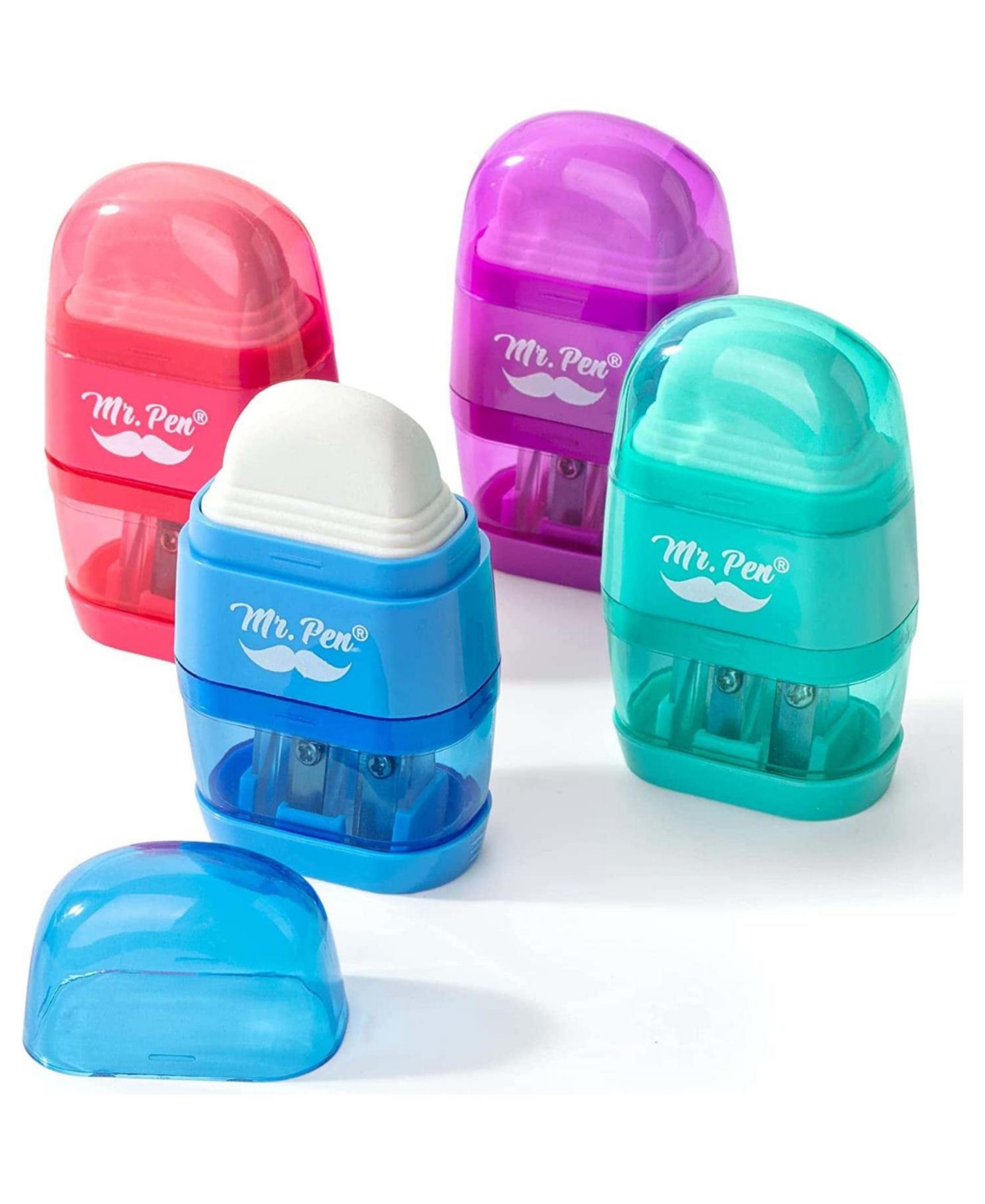 Click here for Mr. Pen Pencil Sharpener & Eraser  4 Pack  Colorfu... prices