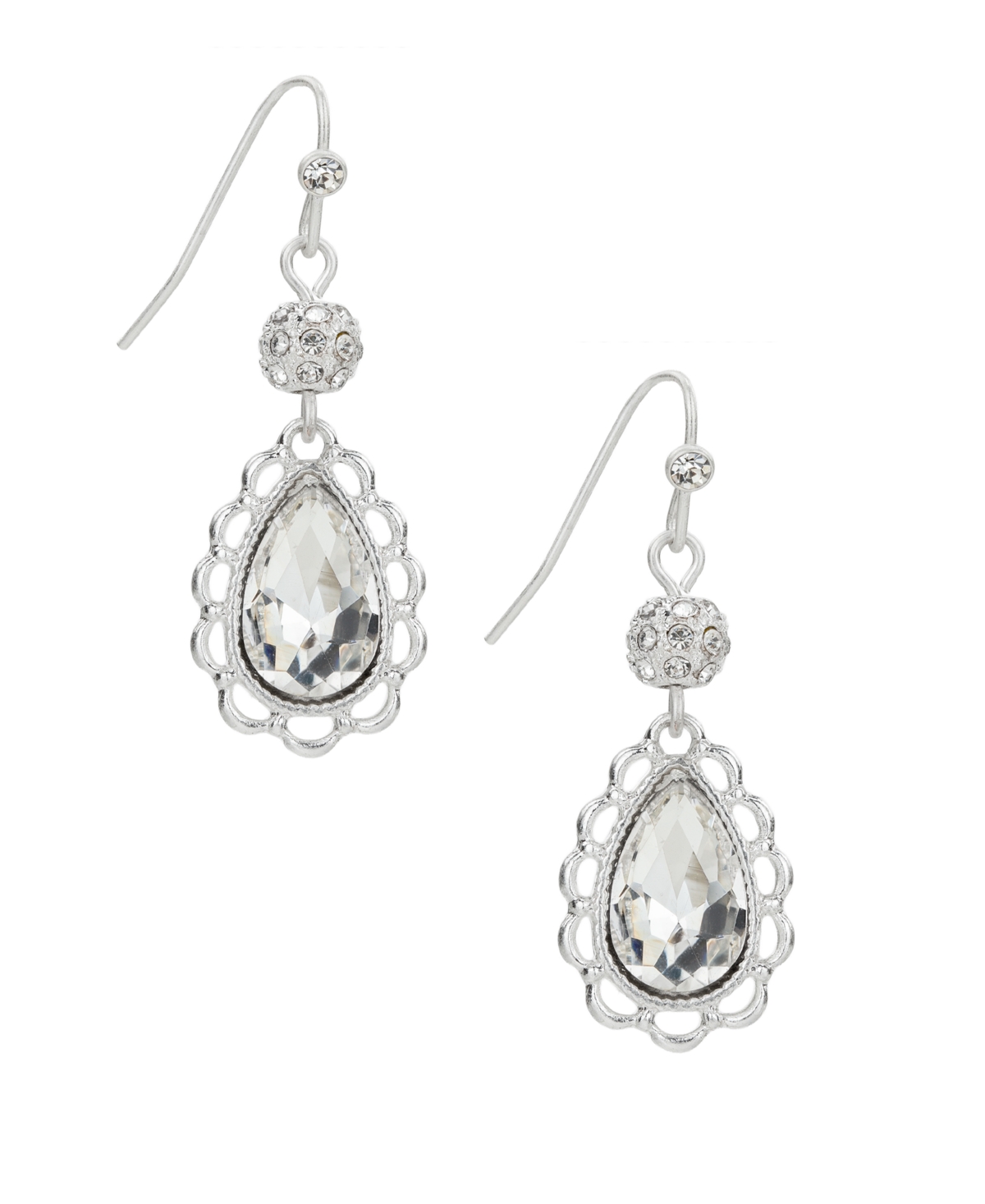 Click here for Patricia Nash Silver tone Teardrop Earrings - Worn... prices