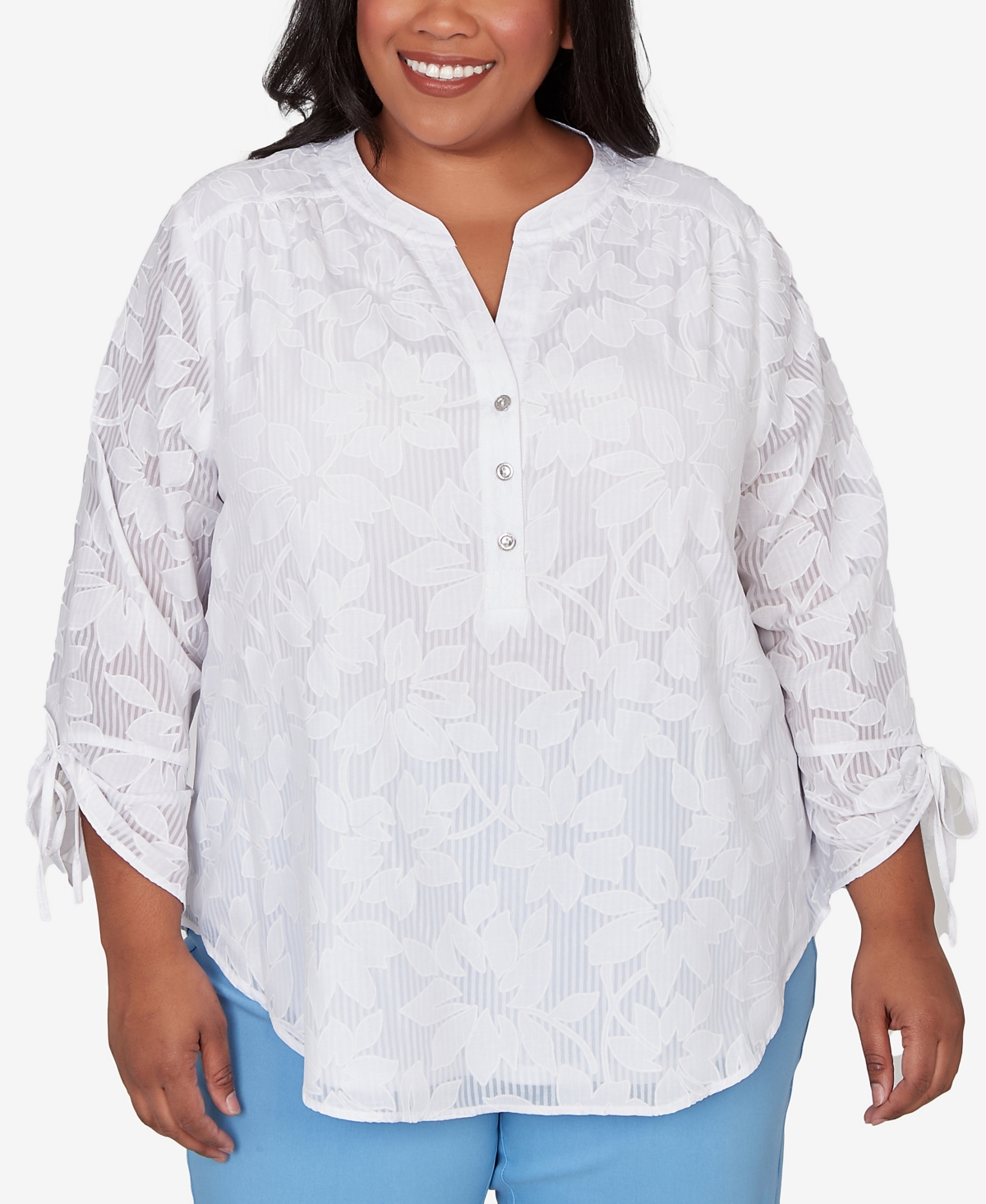 Click here for Alfred Dunner Plus Size St. Augustine Floral Jacqu... prices