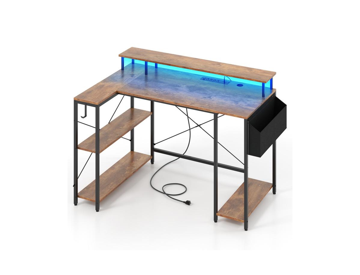 Click here for Slickblue L-Shaped with Led Lighting and Headphone... prices