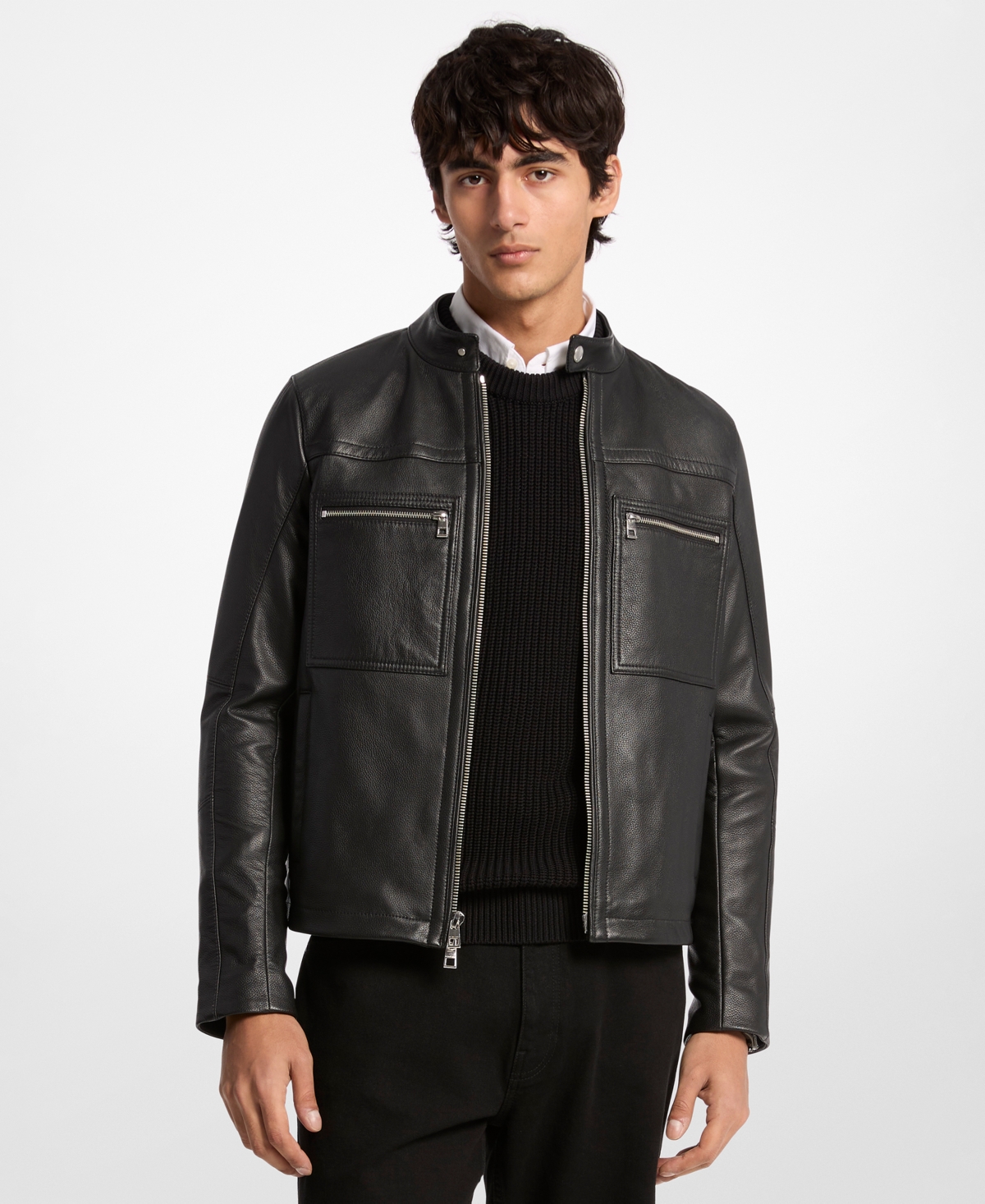 Click here for Michael Kors Mens Double-Zip Regular-Fit Jacket -... prices