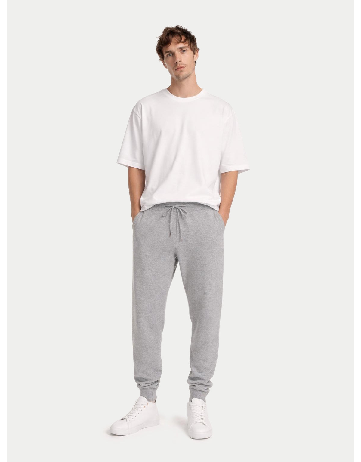 Click here for Gobi Cashmere 100 Mens Cashmere Jogger - Gray-grif... prices