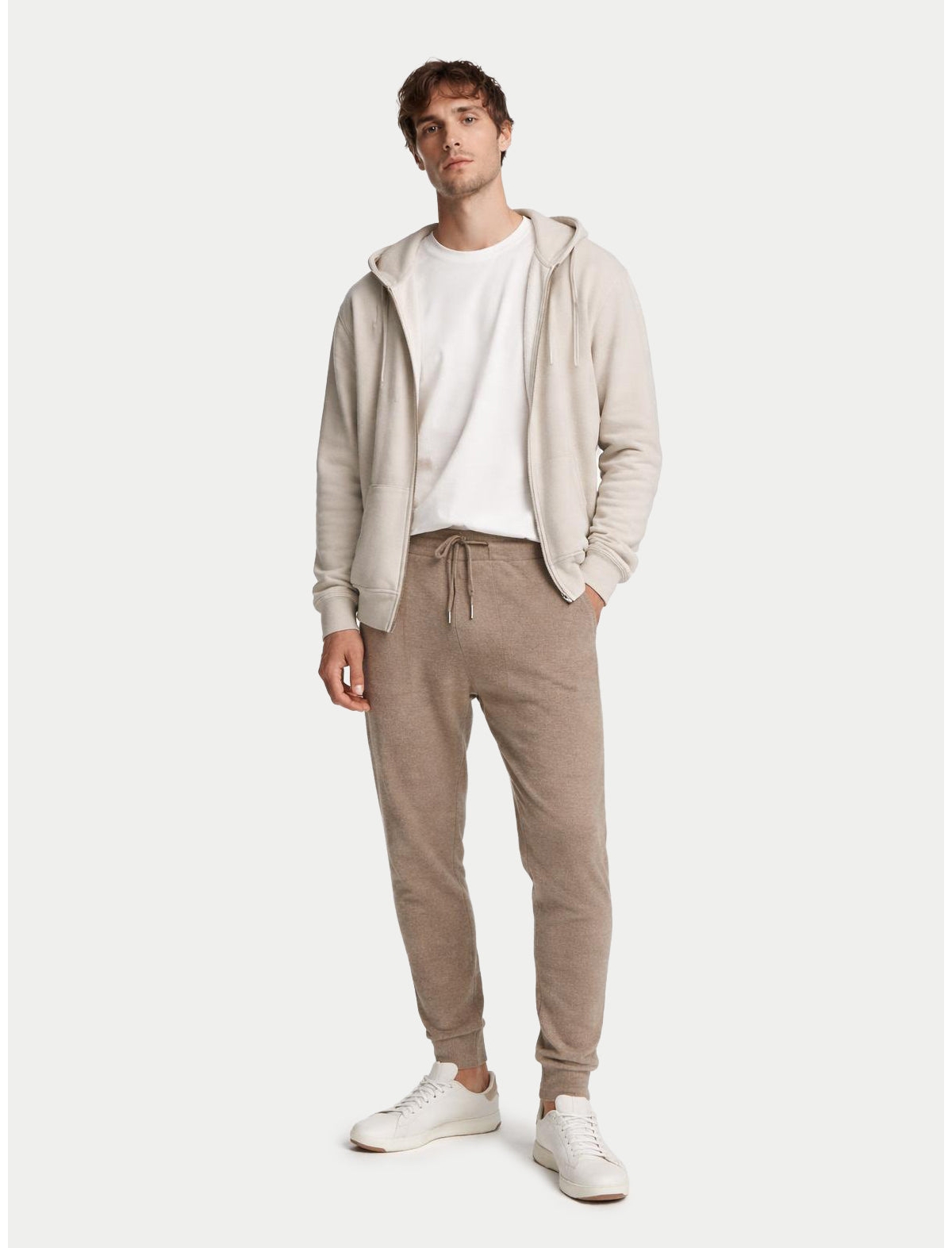 Click here for Gobi Cashmere 100 Mens Cashmere Jogger - Neutral-t... prices
