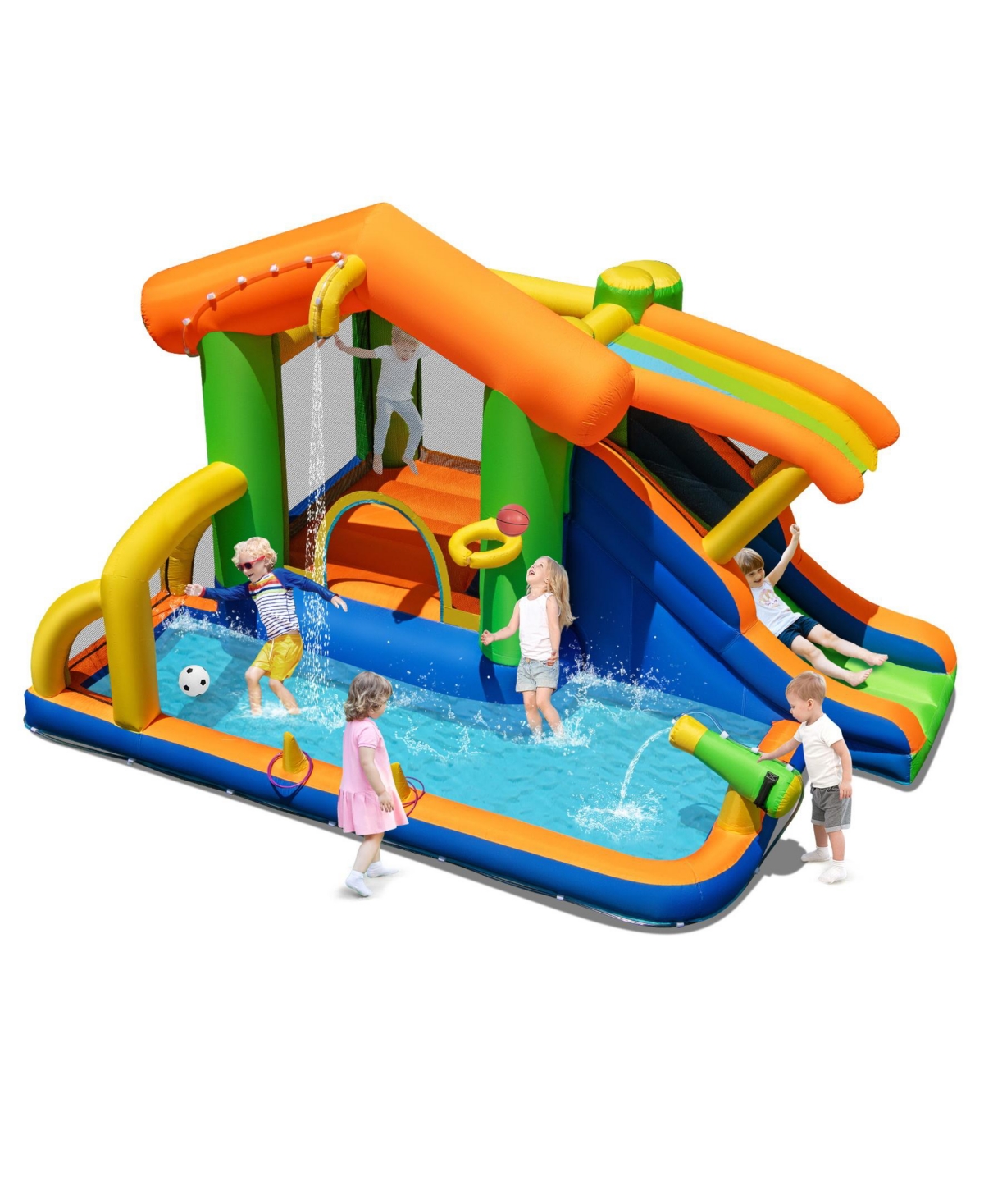 Click here for Sugift 8-in-1 Jumping Castle with Slide and 480W B... prices