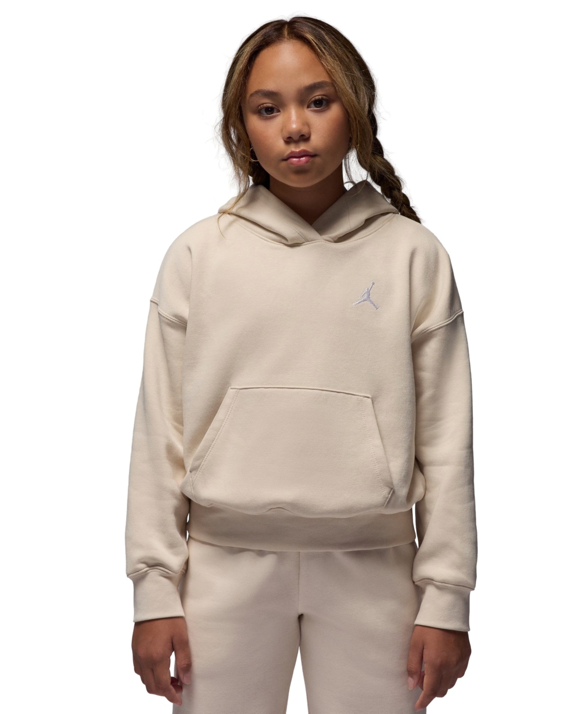 Click here for Jordan Big Girls 7-16 Brooklyn Pull-On Hoodie - Be... prices