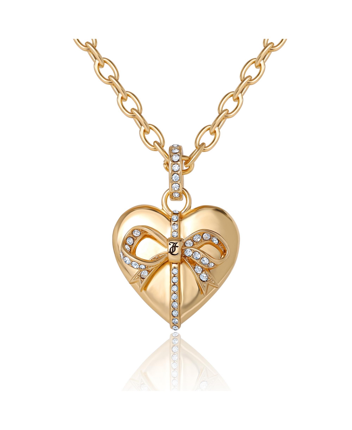 Click here for Juicy Couture Gold-Tone Heart Charm Necklace - 18... prices