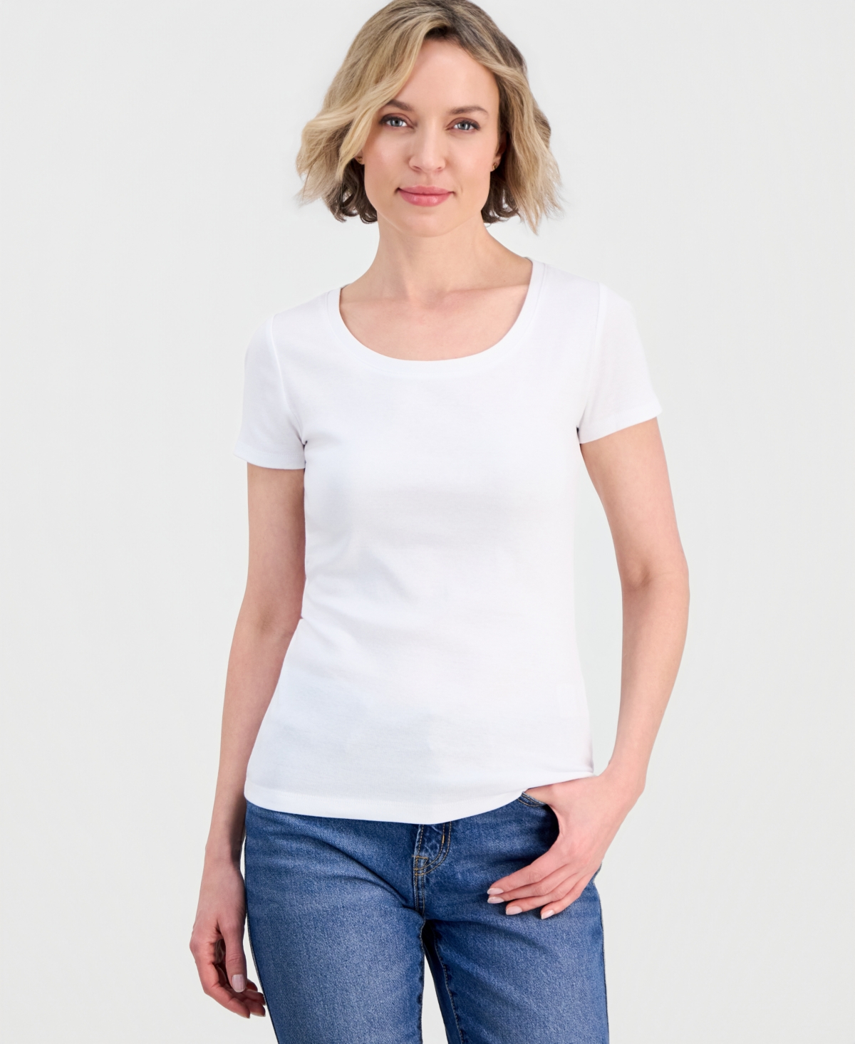 Click here for Nautica Jeans Womens Cotton Short-Sleeve Scoop-Nec... prices