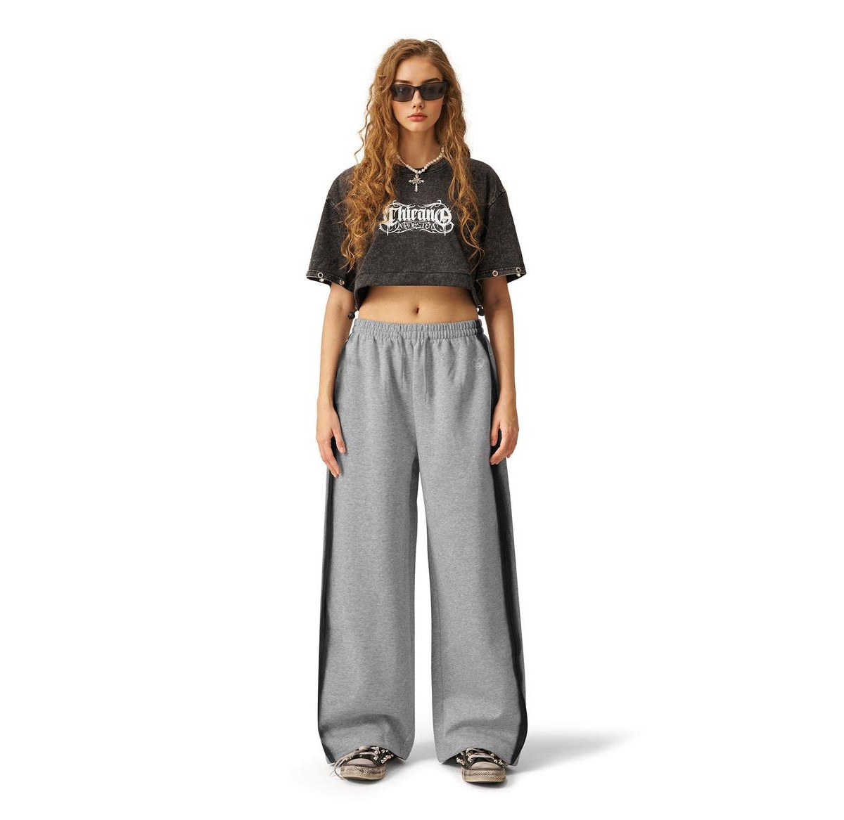 Click here for Aelfric Eden Womens Graffiti Heart Baggy Sweatpant... prices