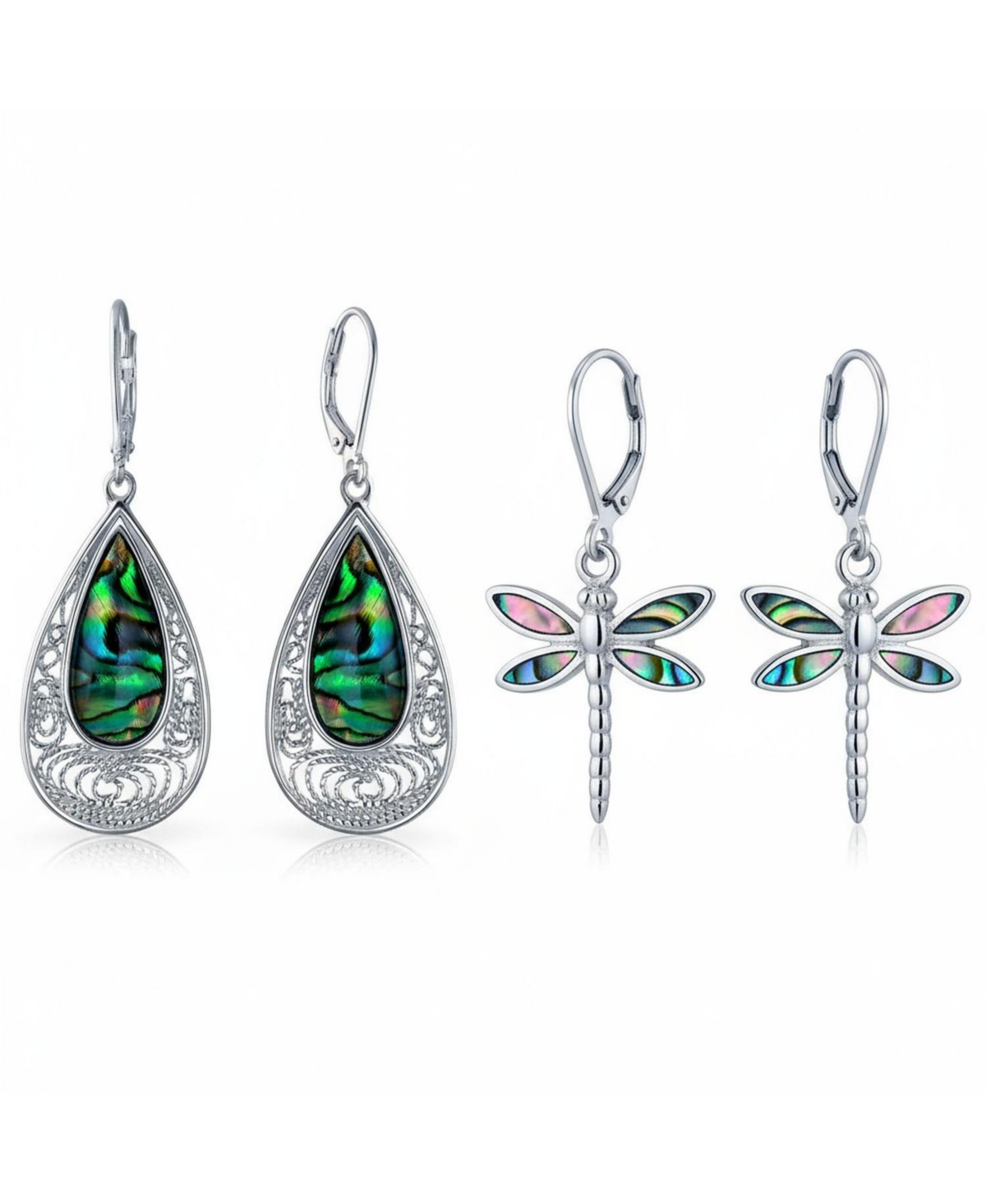 Click here for Bling Jewelry Set of 2 Butterfly Dragonfly Firefly... prices