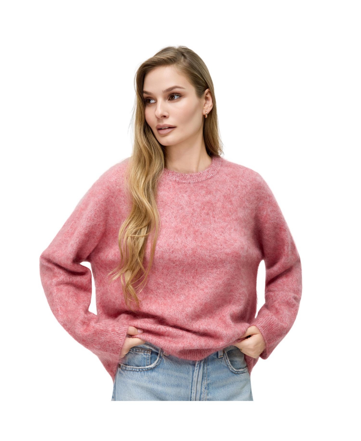 Click here for Bellemere New York Womens Brushed Pure Cashmere Cr... prices