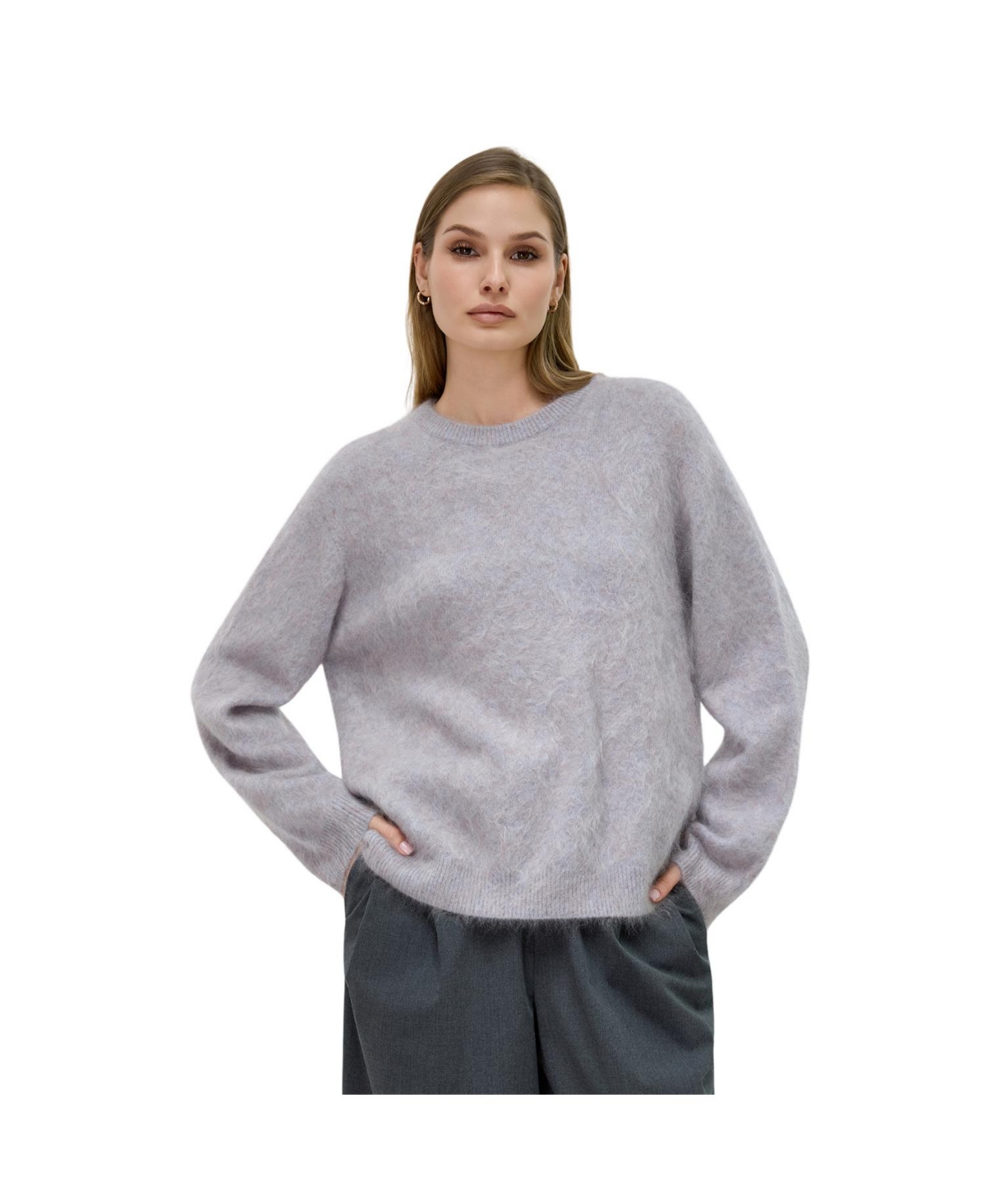Click here for Bellemere New York Womens Brushed Pure Cashmere Cr... prices
