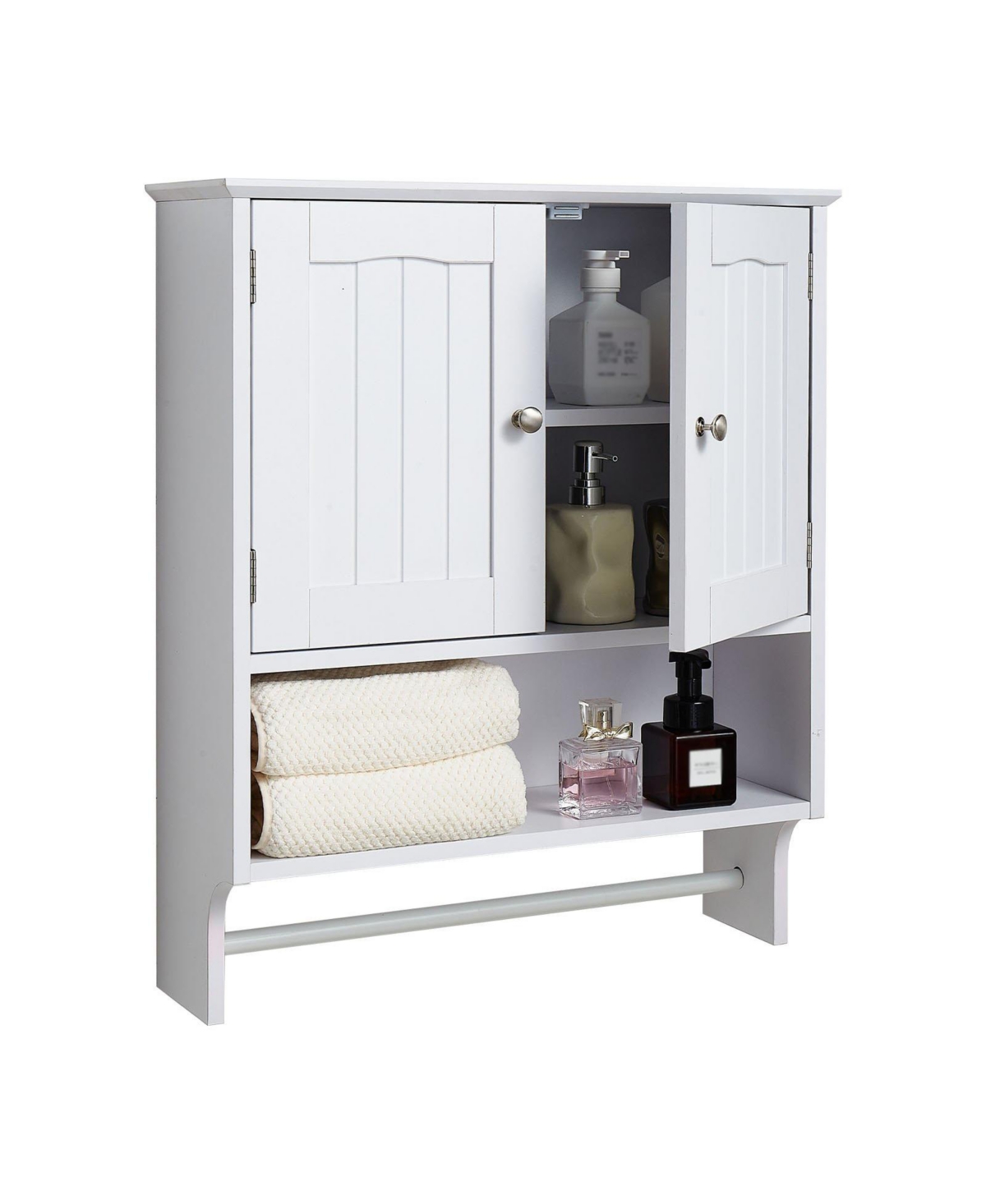 Click here for Slickblue Bathroom Wall Cabinet with Towel Bar and... prices