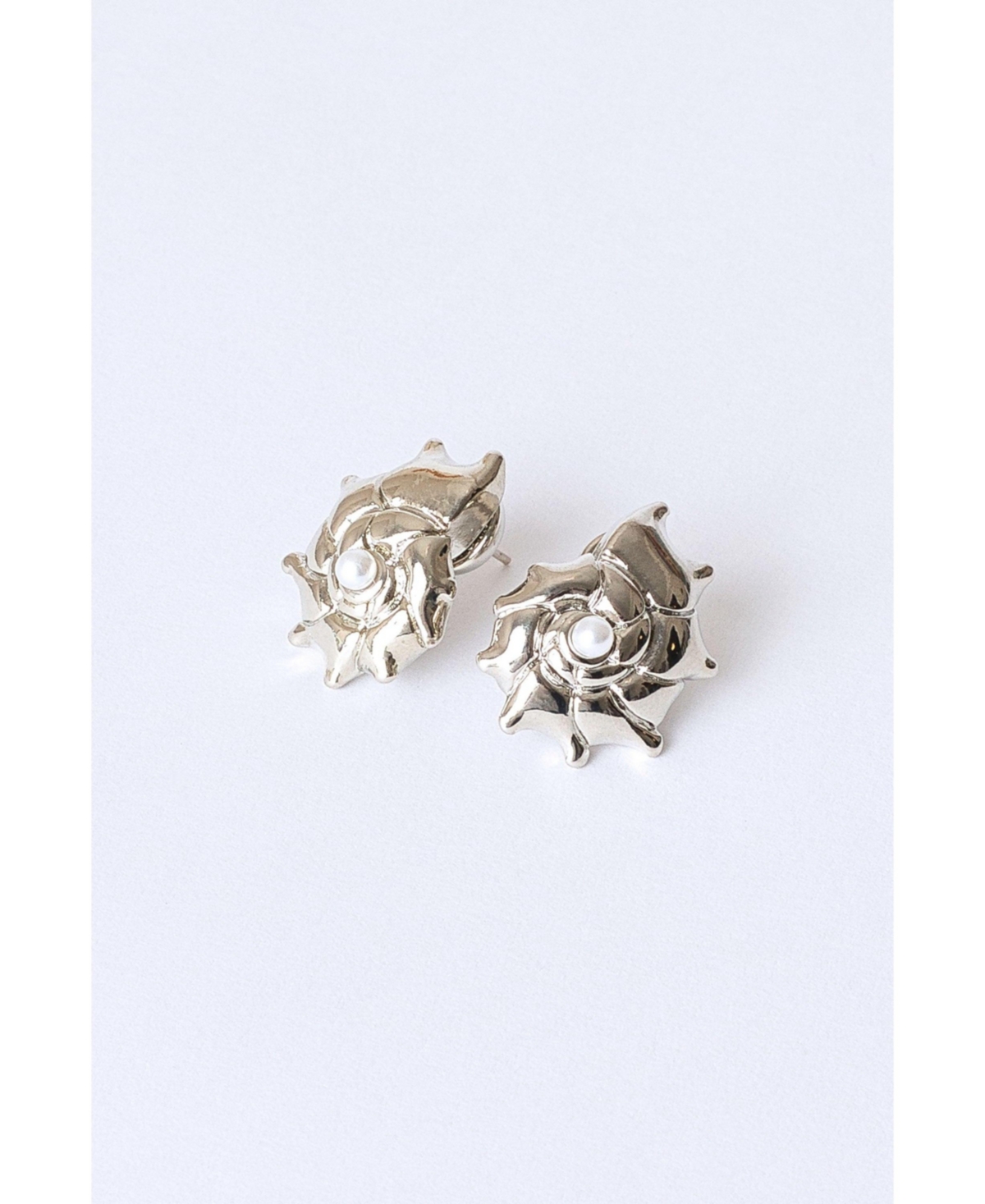 Click here for Classicharms Leah Seahell Stud Earrings - Silver prices