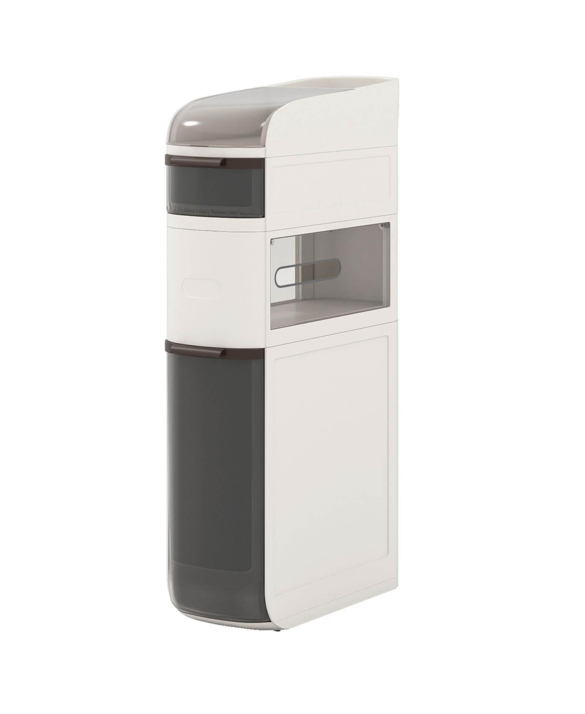 Click here for Costway 4-Tier Narrow Bathroom Storage Cabinet wit... prices