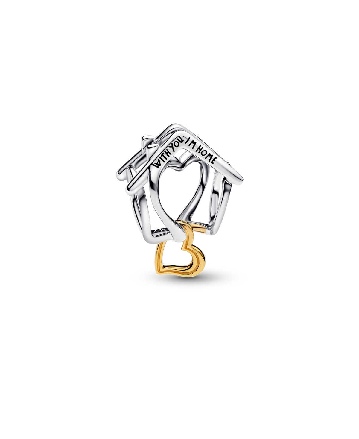Click here for Pandora Home Heart Charm - Two-tone prices