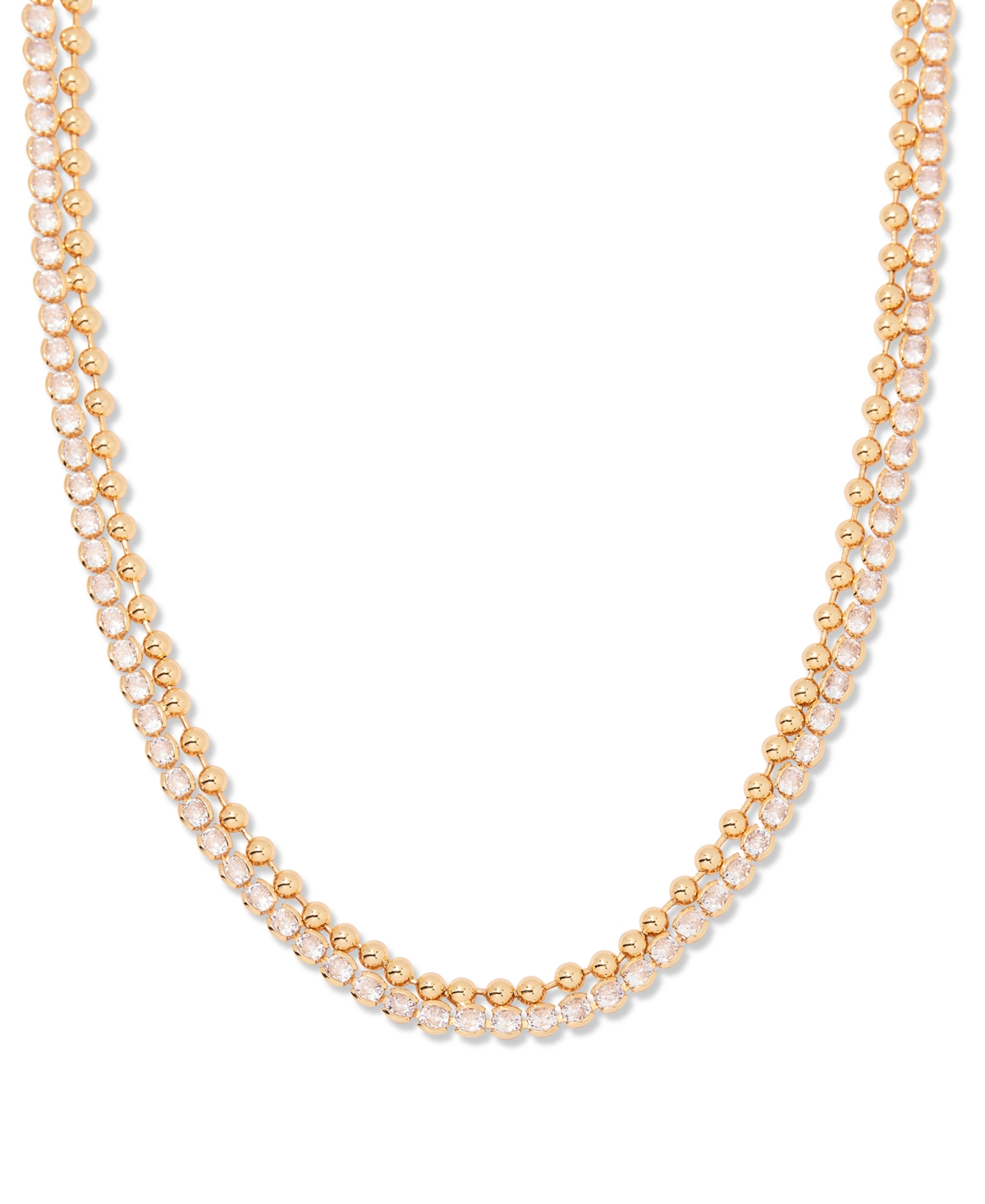 Click here for brook & york Elodie Tennis Necklace - Gold prices