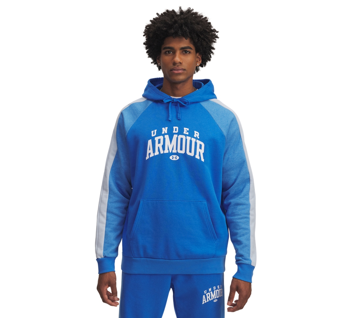 Click here for Under Armour Mens Rival Hooded Sweatshirt - Blue prices