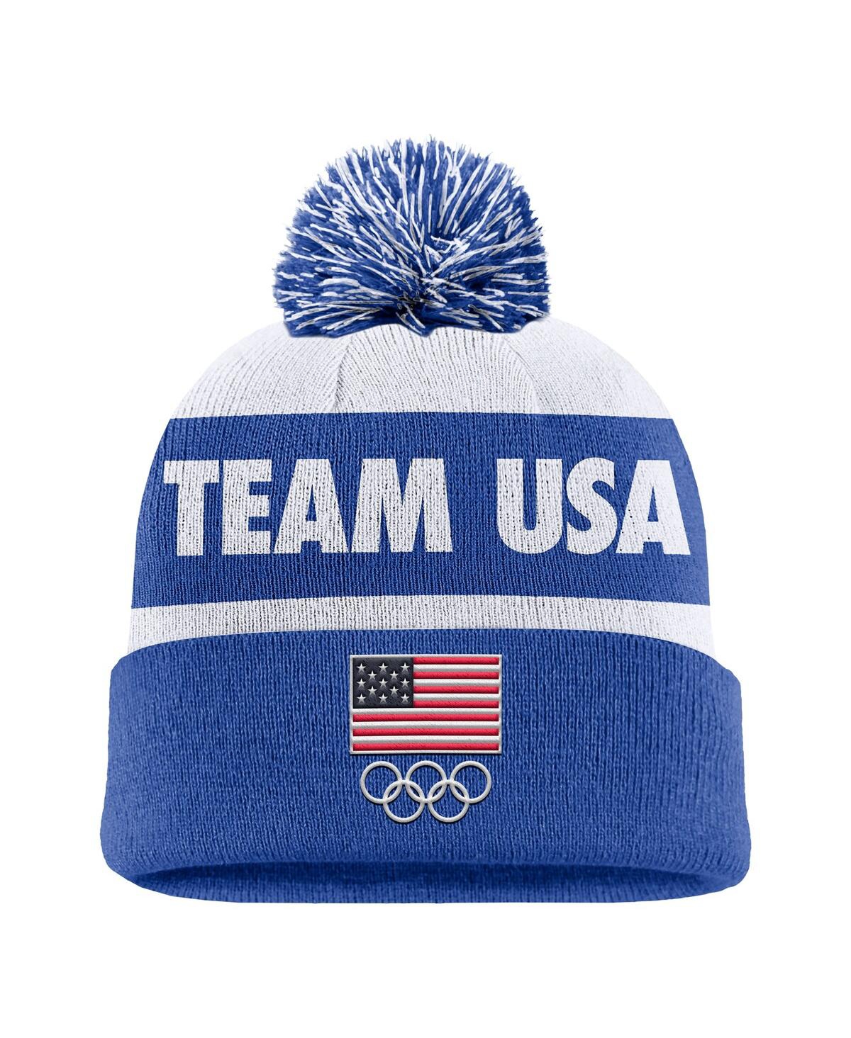 Click here for Nike Mens Team Usa Peak Cuffed Knit Hat with Pom -... prices
