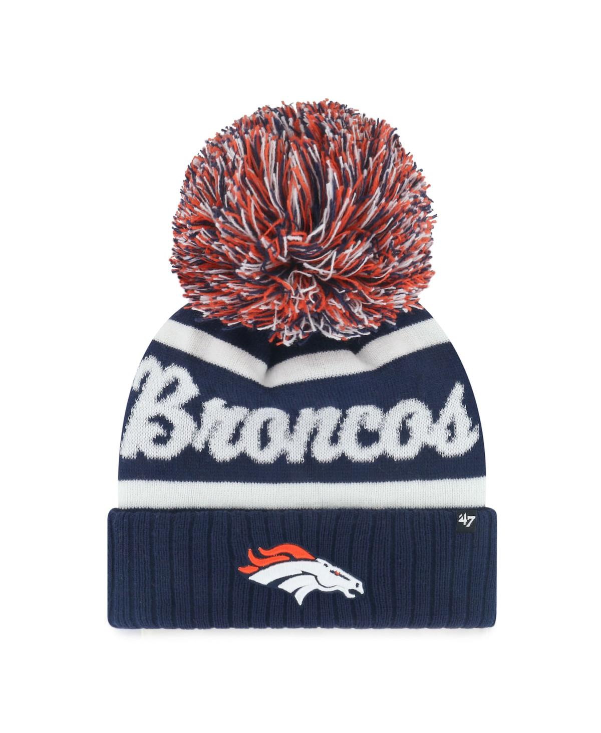 Click here for Womens Navy Denver Broncos Spirited Cuffed Knit Ha... prices