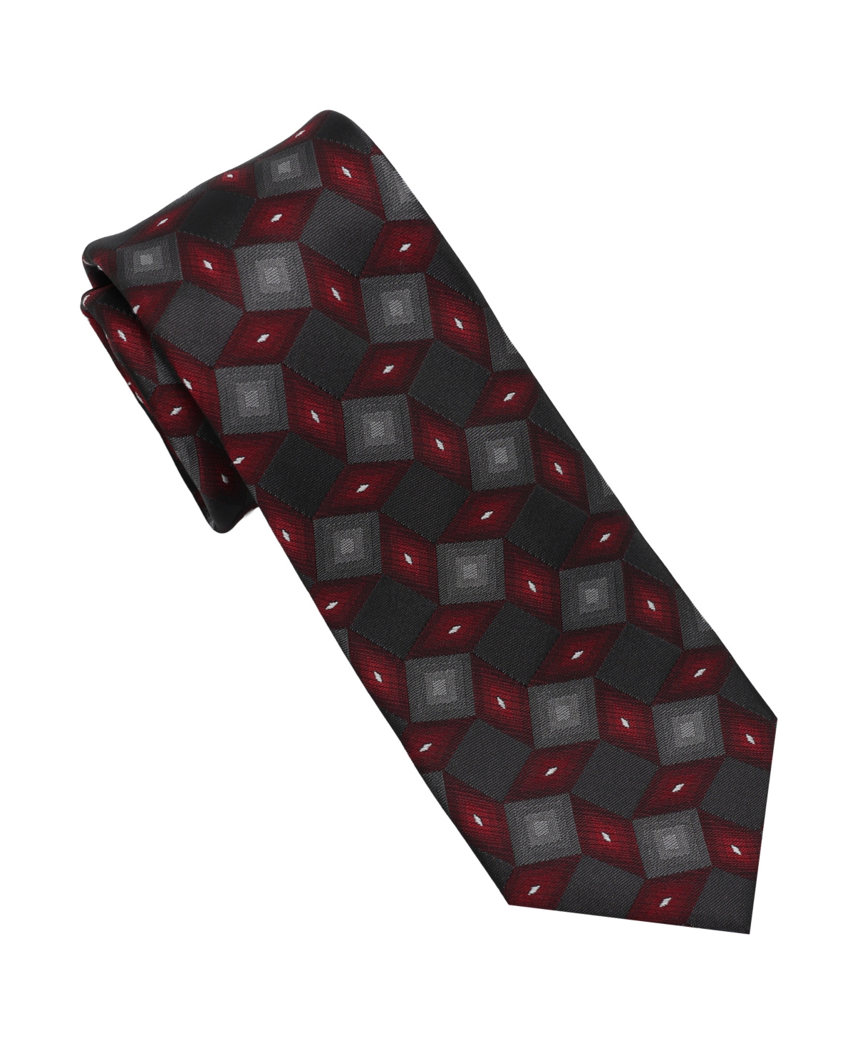 Click here for Dkny Mens Slim Design Tie - Red  Black  Gray prices