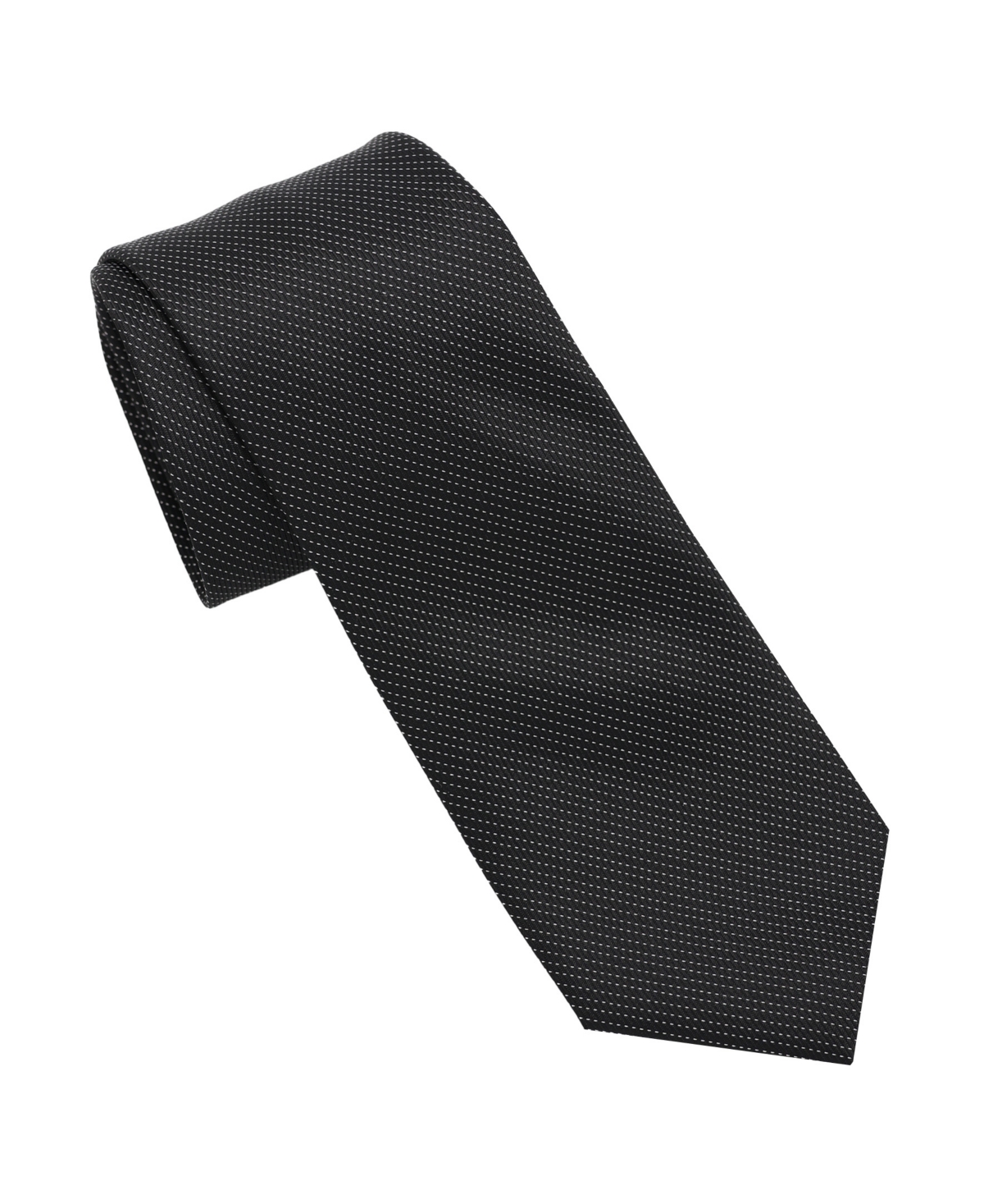 Click here for Dkny Mens Matte Satin Slim Design Tie - Black  Whi... prices