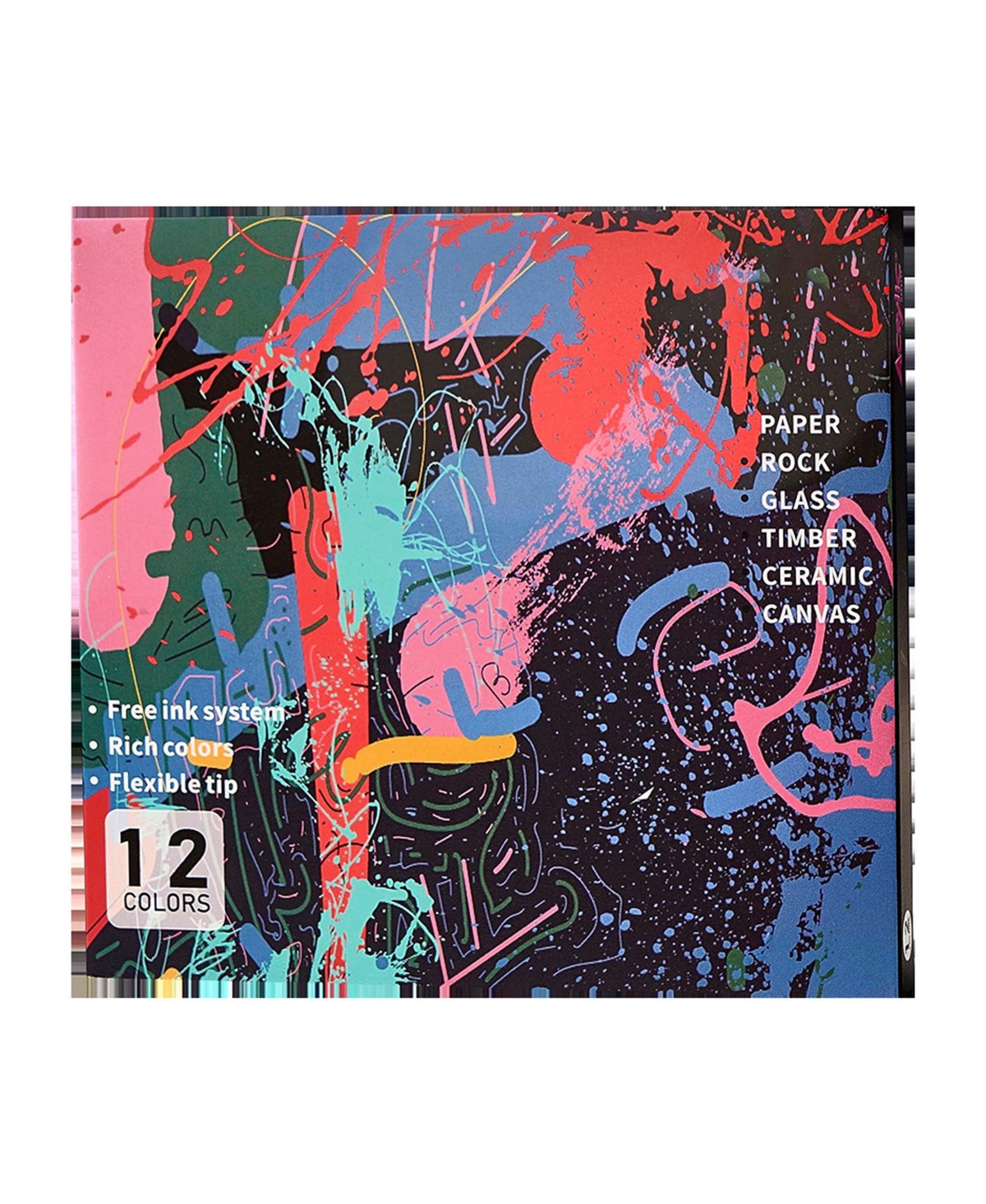 Click here for Htutwoo 12 Colors Acrylic Paint Markers Direct Liq... prices