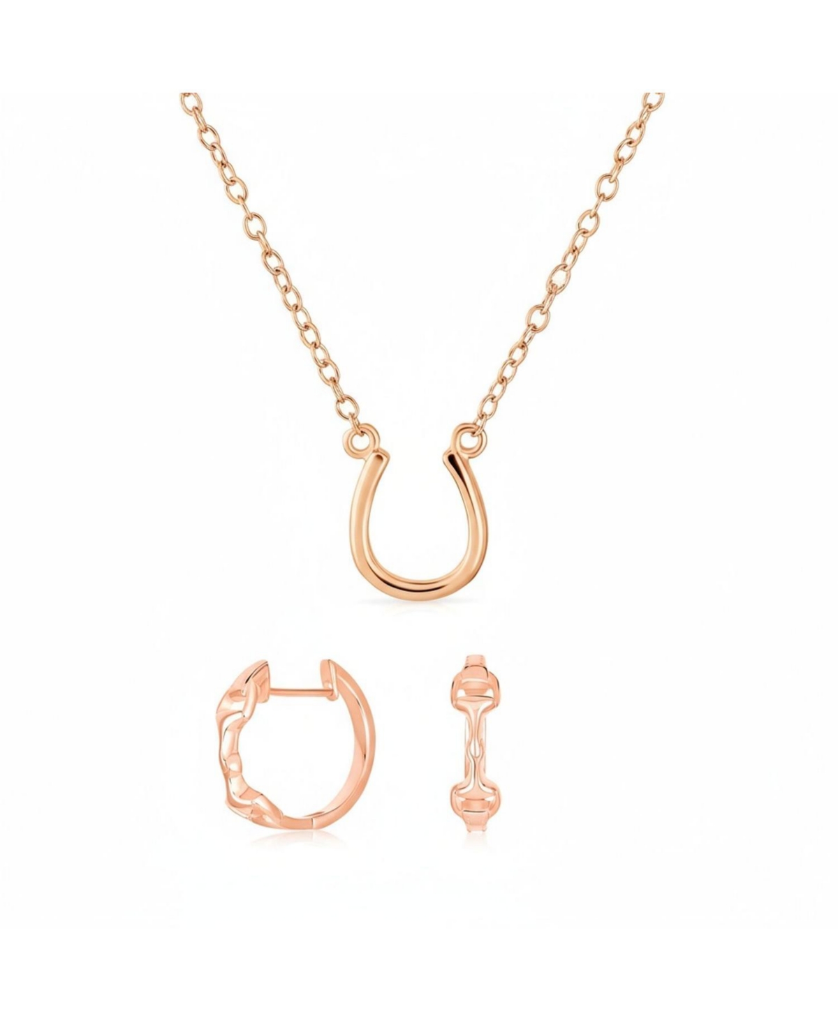 Click here for Bling Jewelry Equestrian Horseshoe Necklace and Sn... prices