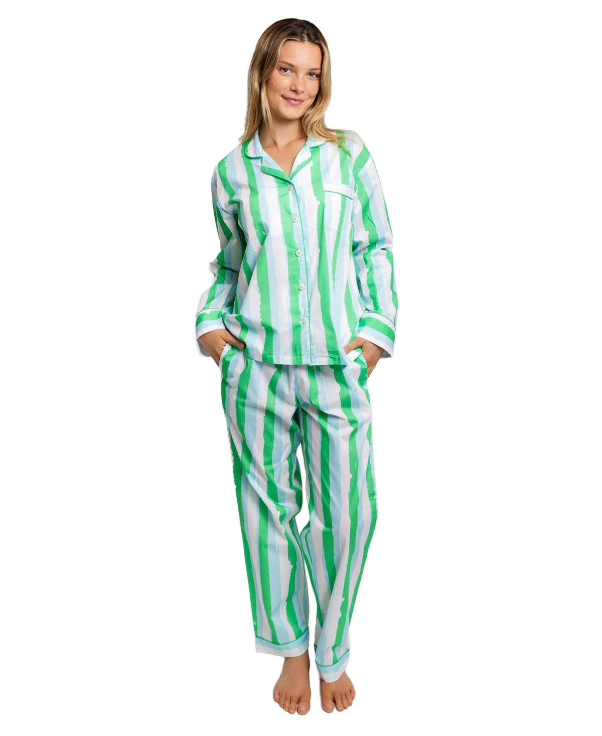 Click here for Sant and Abel Womens Tennis Long Pj Set - Wild str... prices