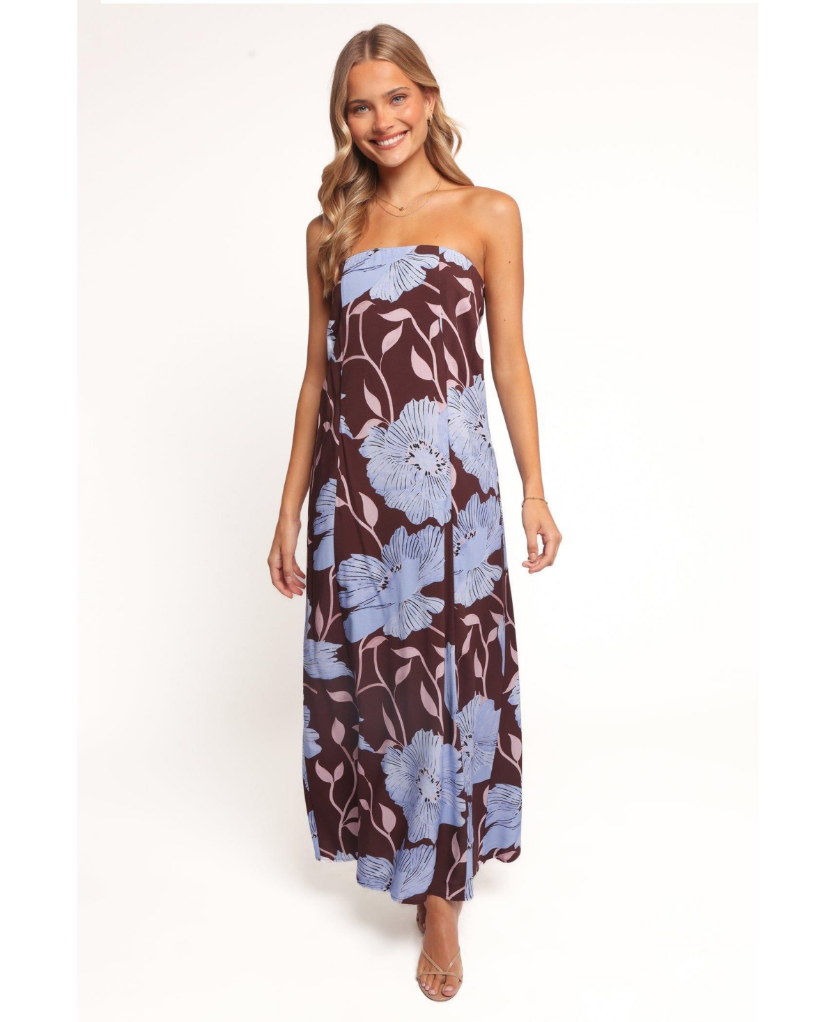 Click here for Petal and Pup Womens Ottavia Strapless Maxi Dress... prices