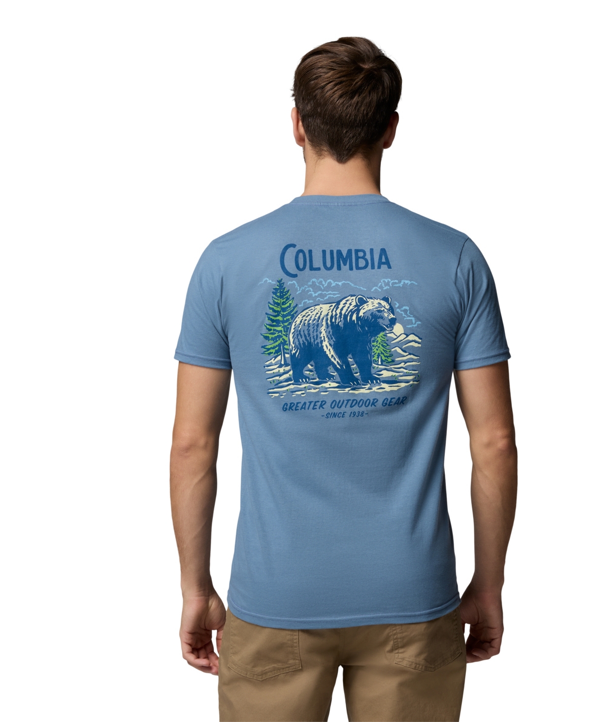 Click here for Columbia Mens Arrr Graphic T-Shirt - Steel Blue prices