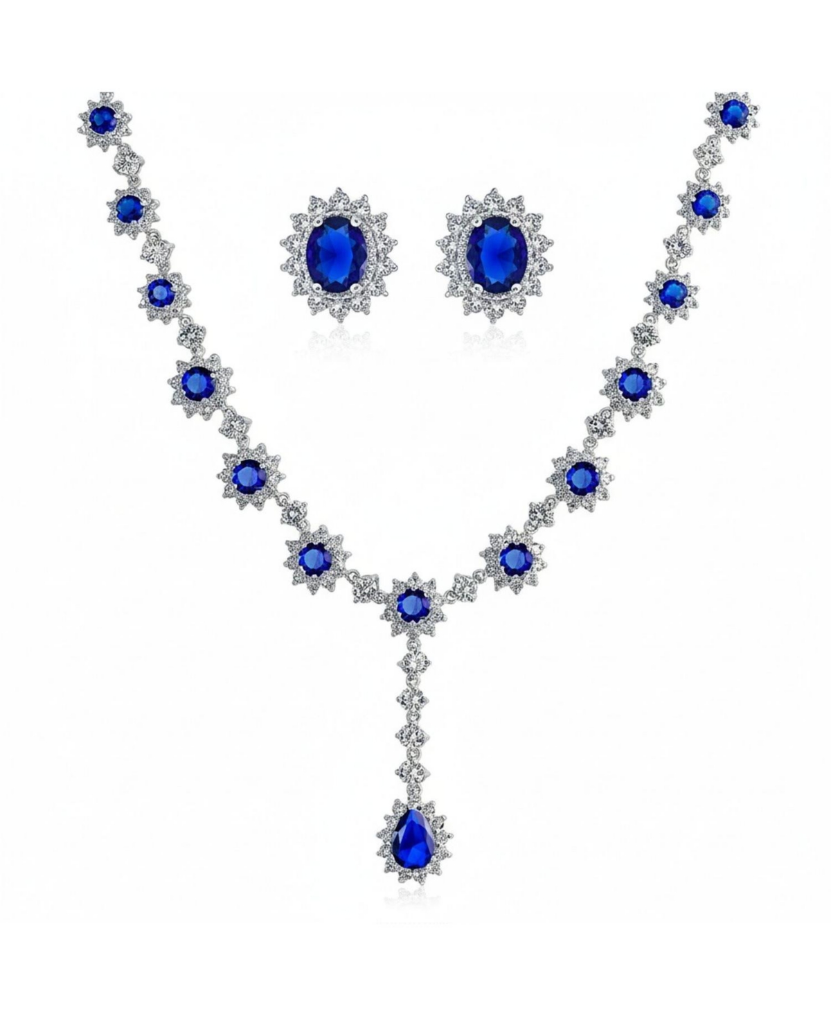 Click here for Bling Jewelry Royal Blue Cz Cubic Zirconia Collar... prices
