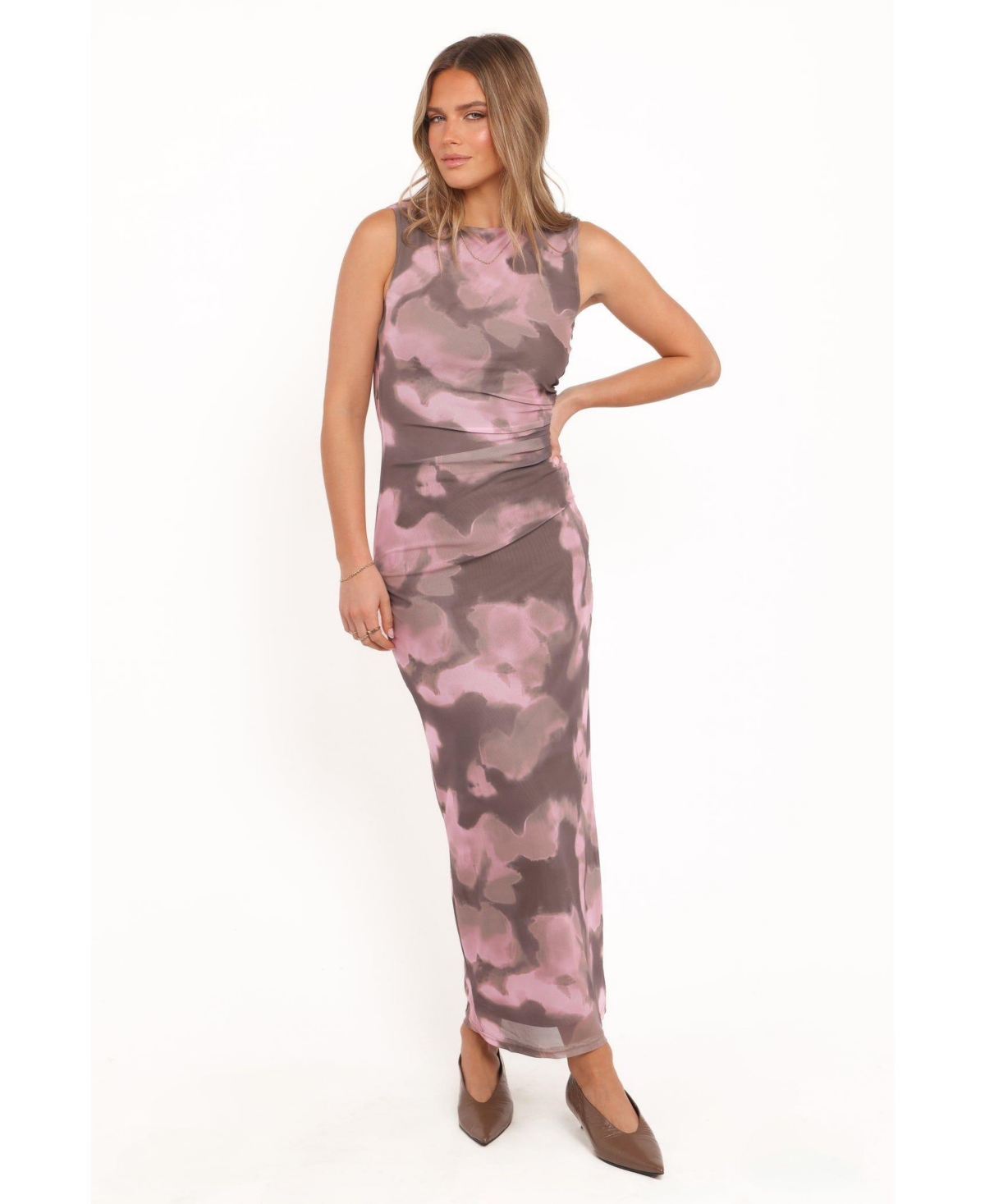 Click here for Petal and Pup Womens Alyssa Maxi Dress - Pink/brow... prices