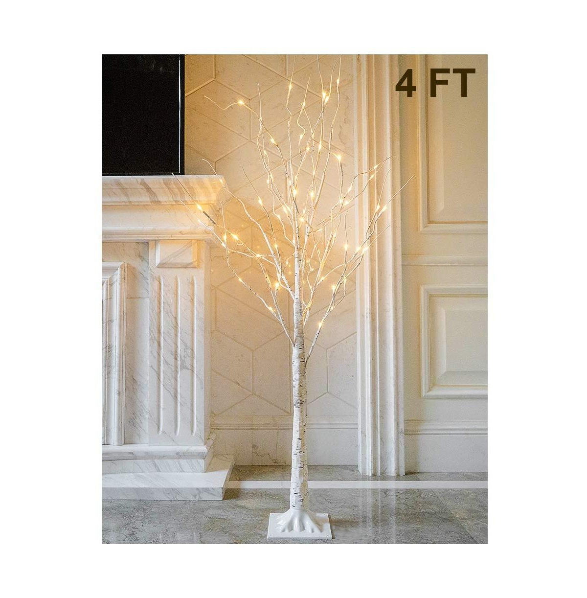 Click here for Twinkle Star Lighted Birch Tree for Home Wedding F... prices