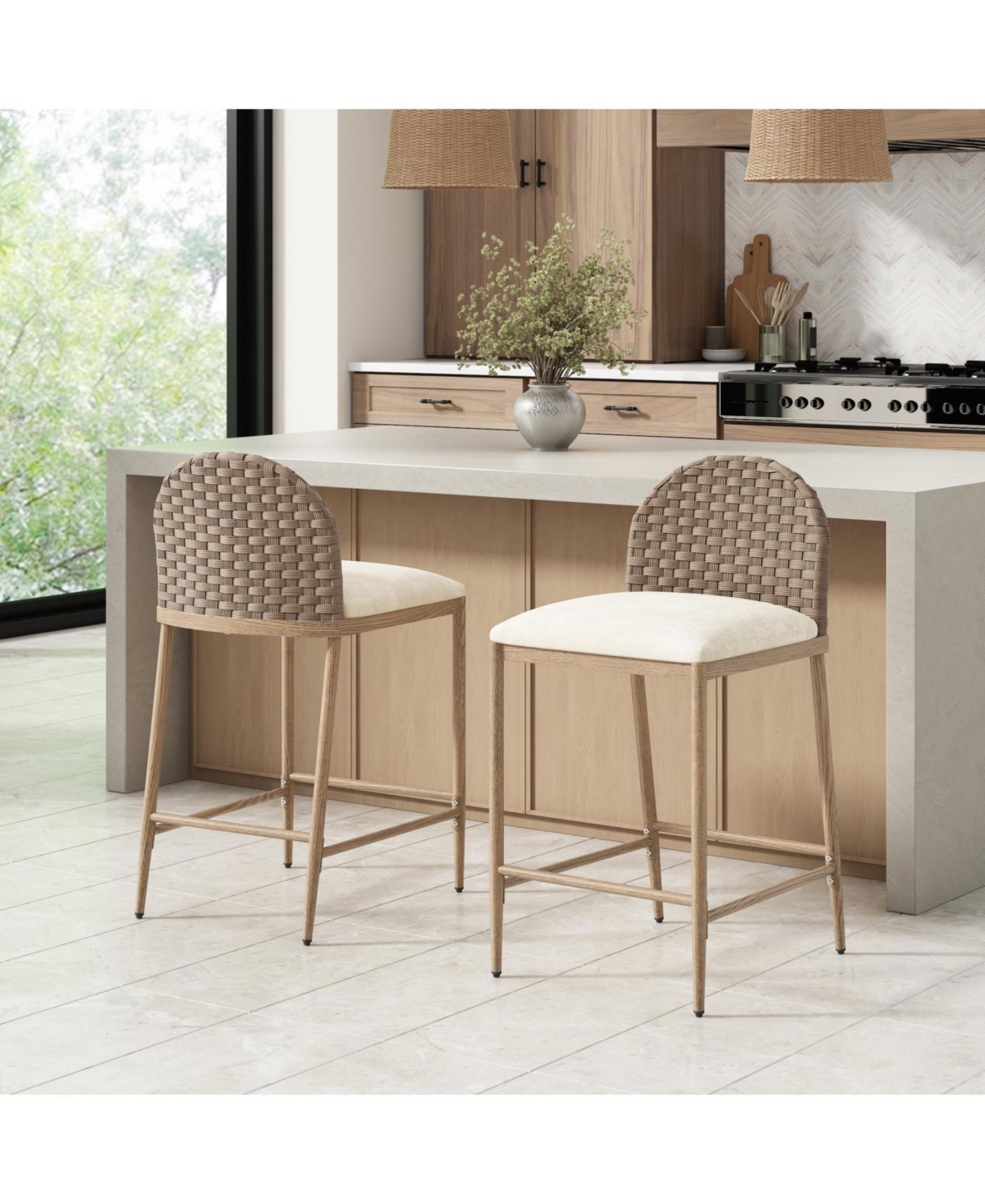 Click here for Streamdale Furniture Farmhouse Barstools Set of 2... prices