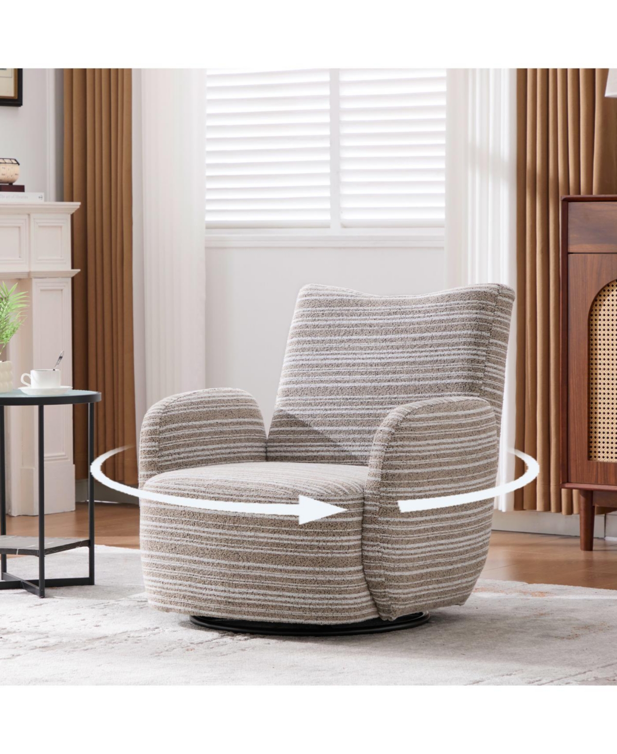 Click here for Streamdale Modern 360 Swivel Leisure Chair with St... prices