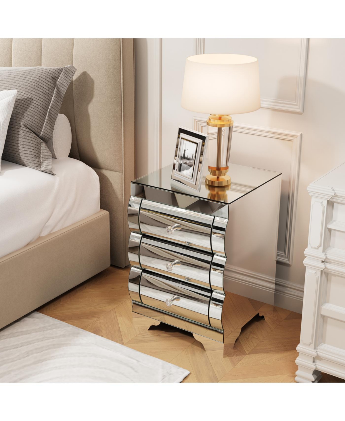 Click here for Streamdale Furniture Streamdale Curved Mirror 3-Dr... prices