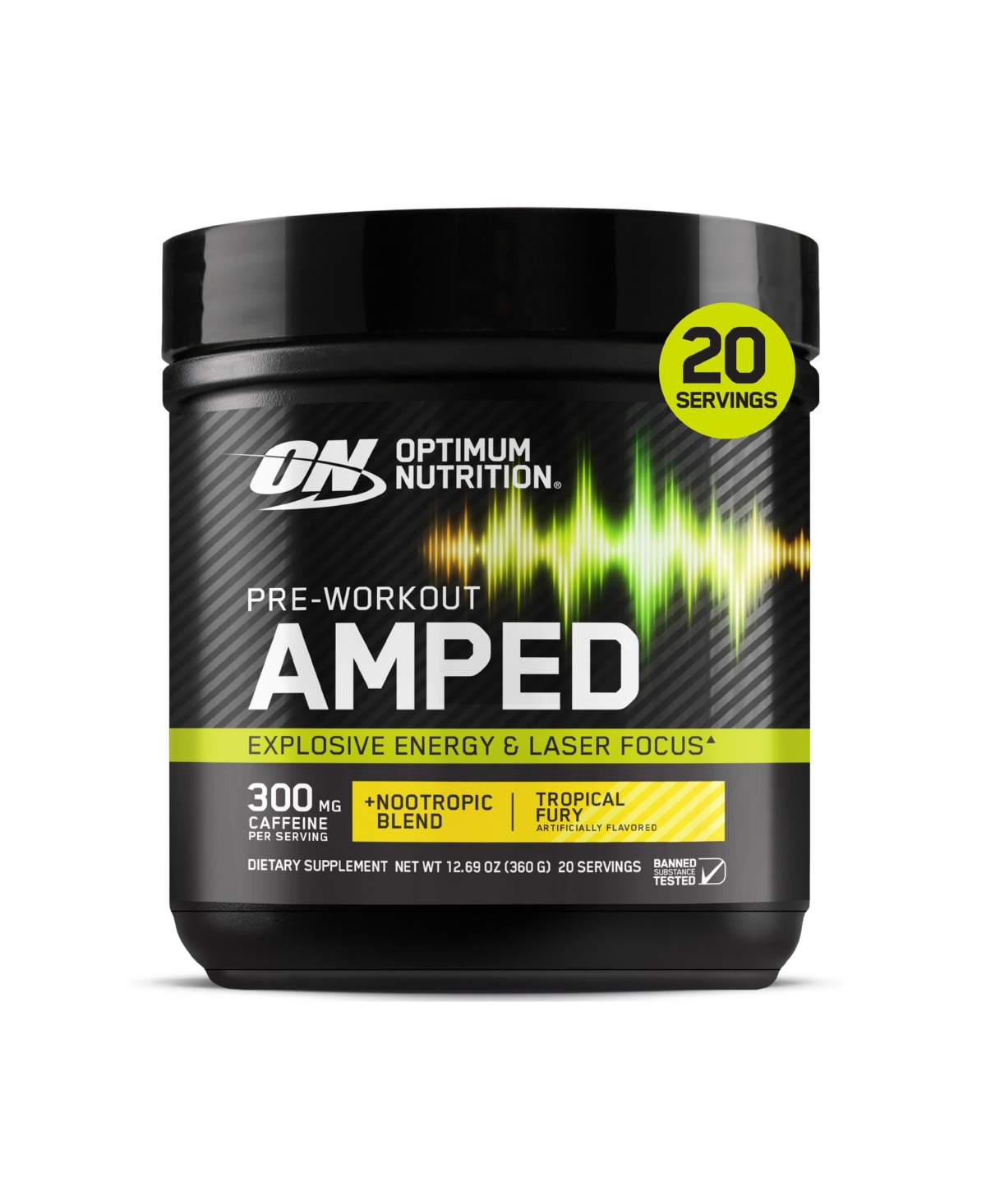 Click here for Optimum Nutrition  Pre-Workout Amped Powder  Tropi... prices
