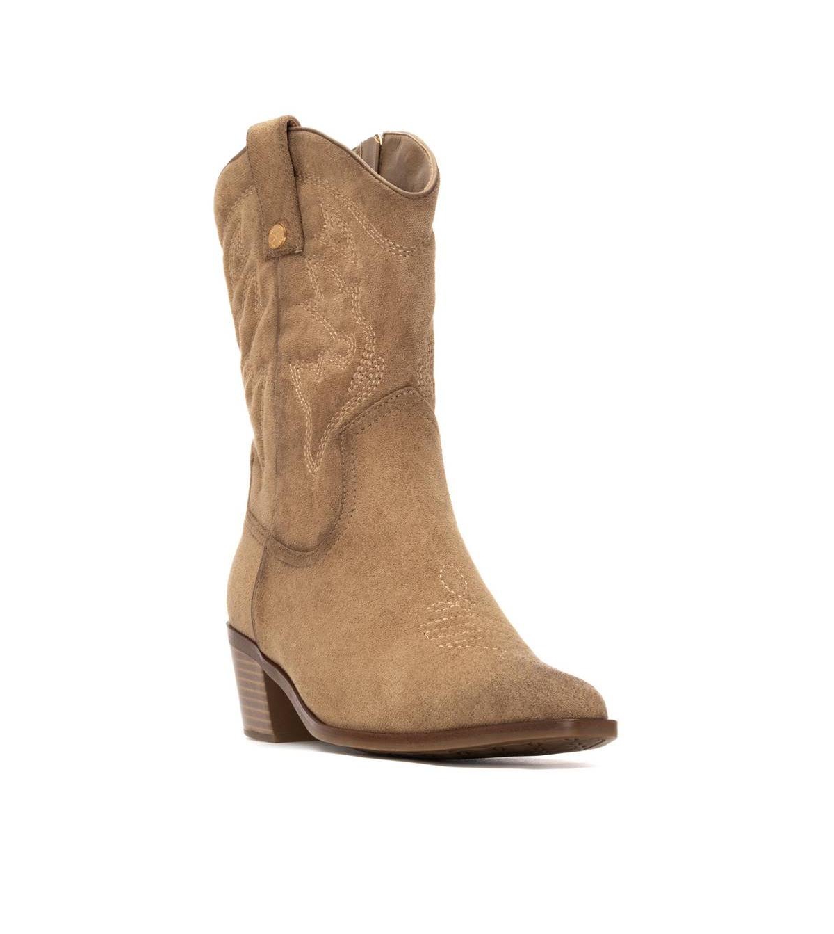 Click here for Xti Womens Suede Italian Western Booties - Brown prices