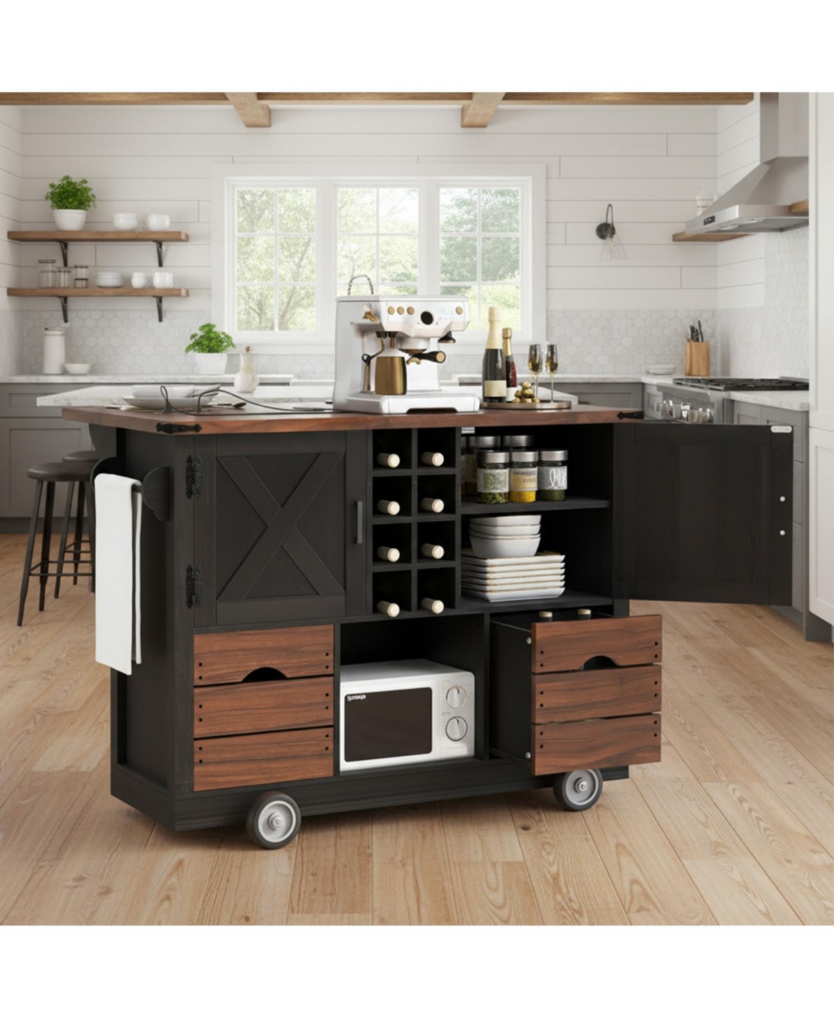 Click here for Streamdale Furniture Farmhouse Kitchen Island with... prices